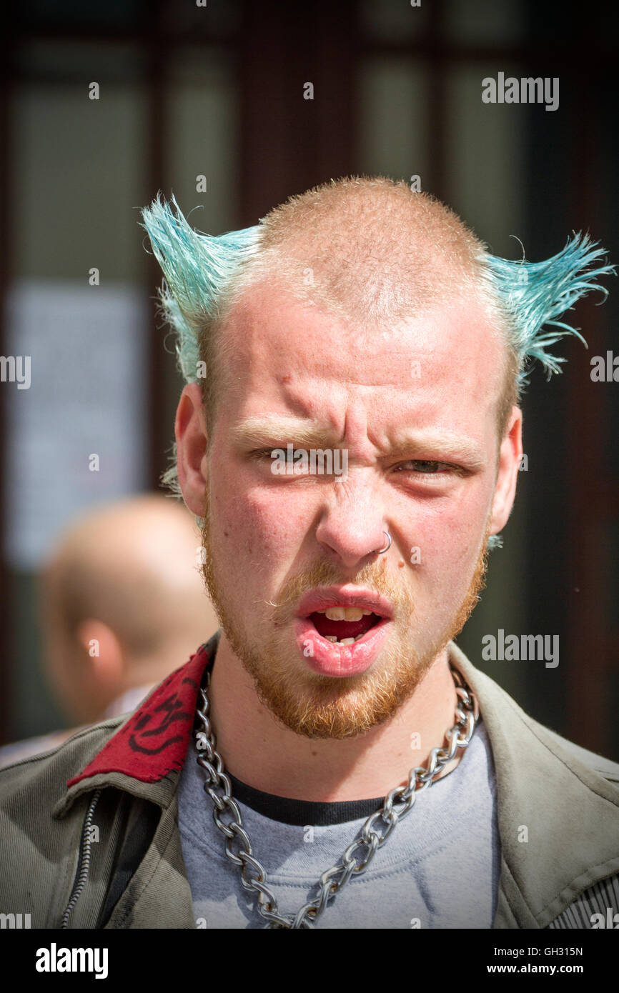 a punk rock rebel rebelling rebellion Blackpool festival spike spiked ...