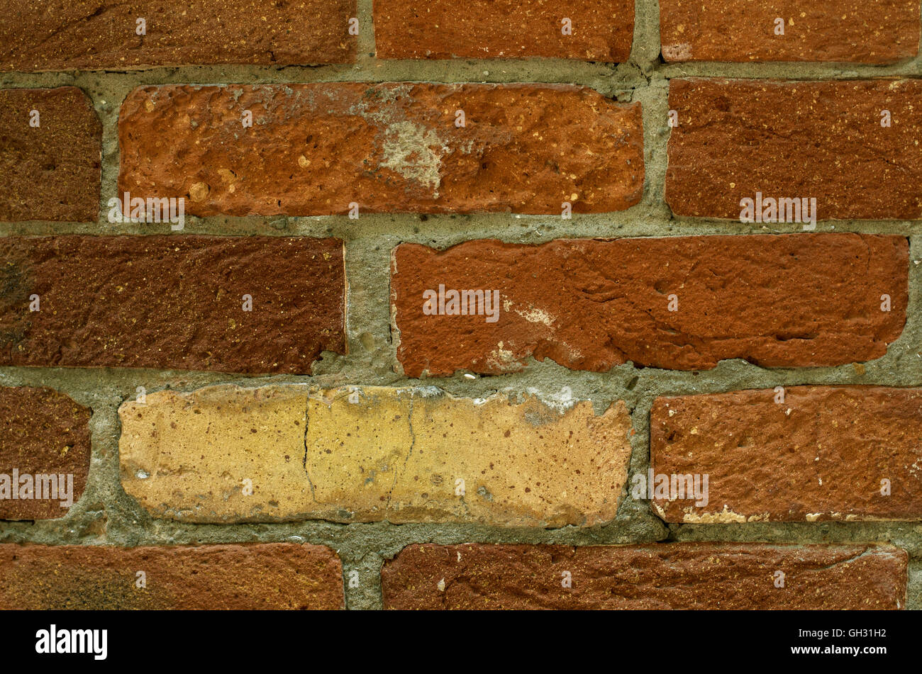 An old brick wall with signs of aging Stock Photo - Alamy