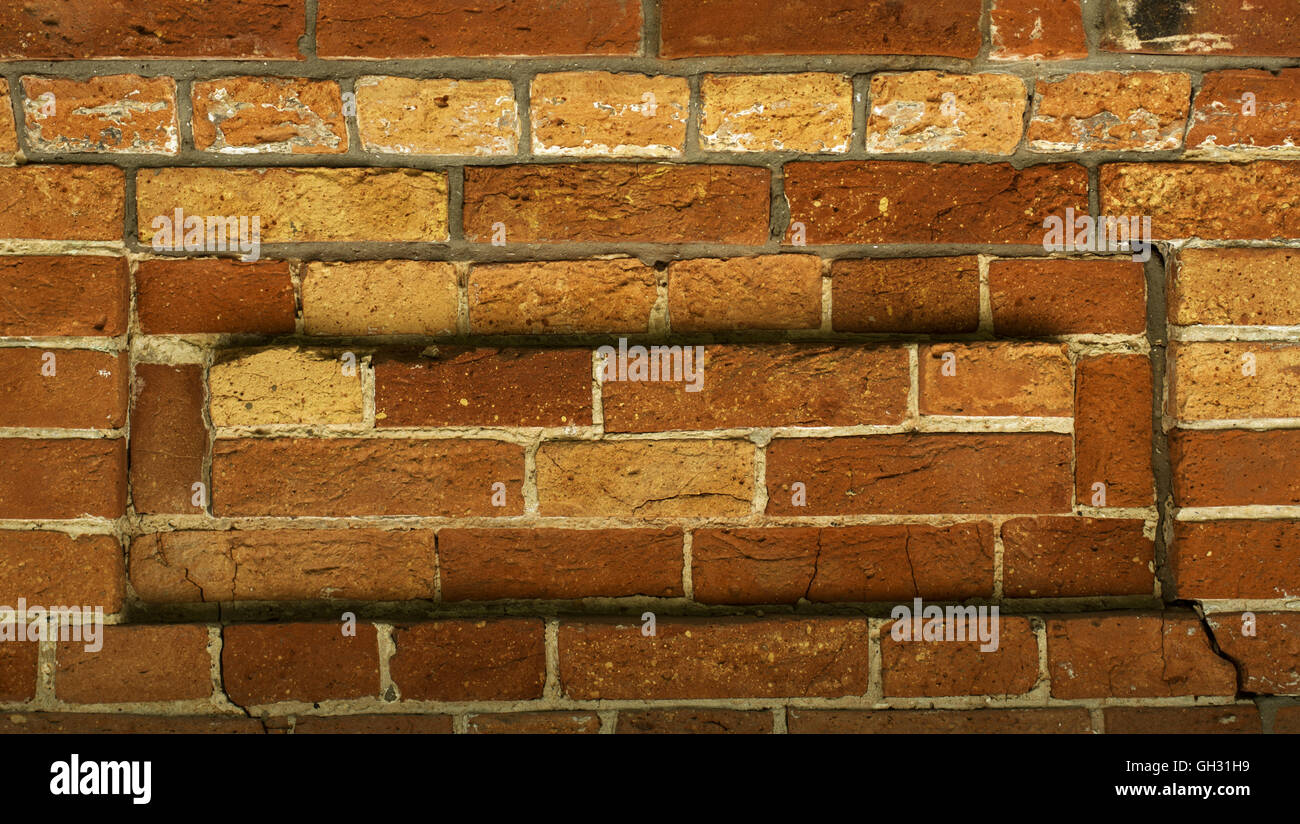 An old brick wall with signs of aging Stock Photo - Alamy