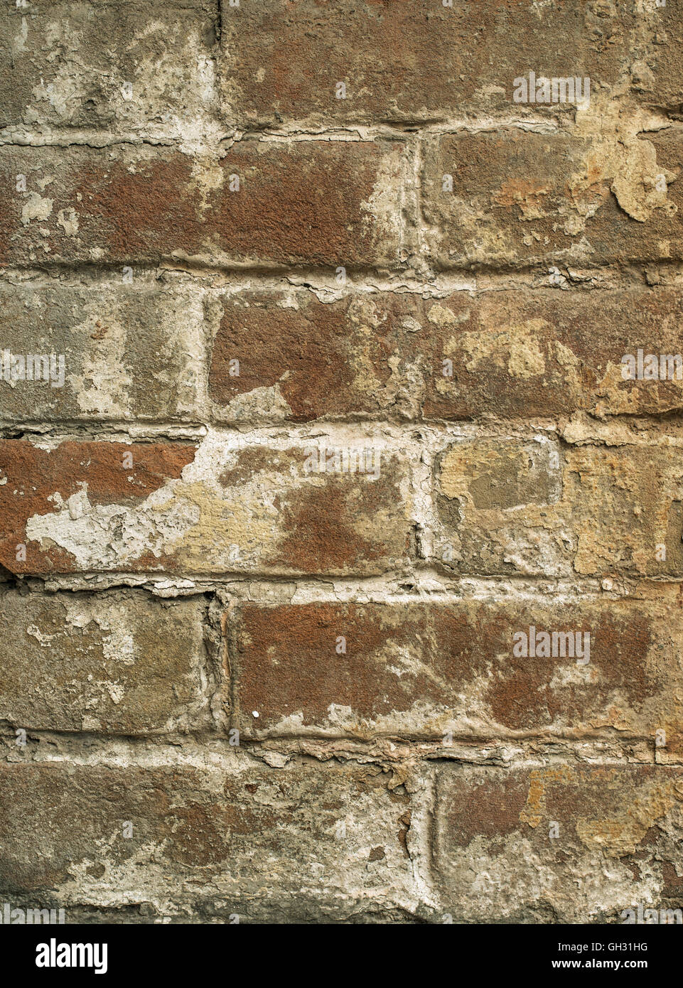 An old brick wall with signs of aging Stock Photo - Alamy