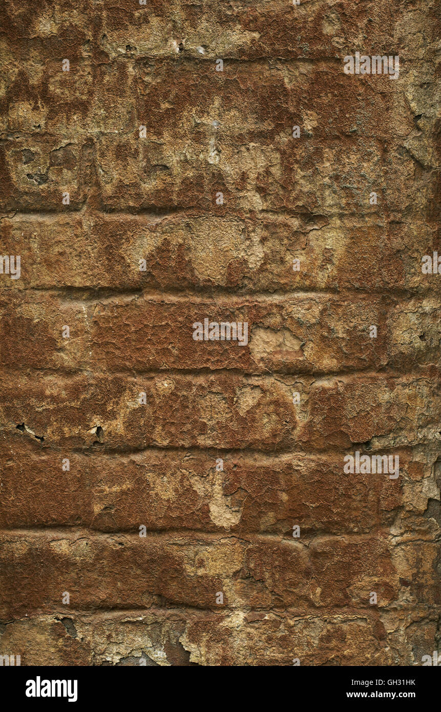 An old brick wall with signs of aging Stock Photo - Alamy