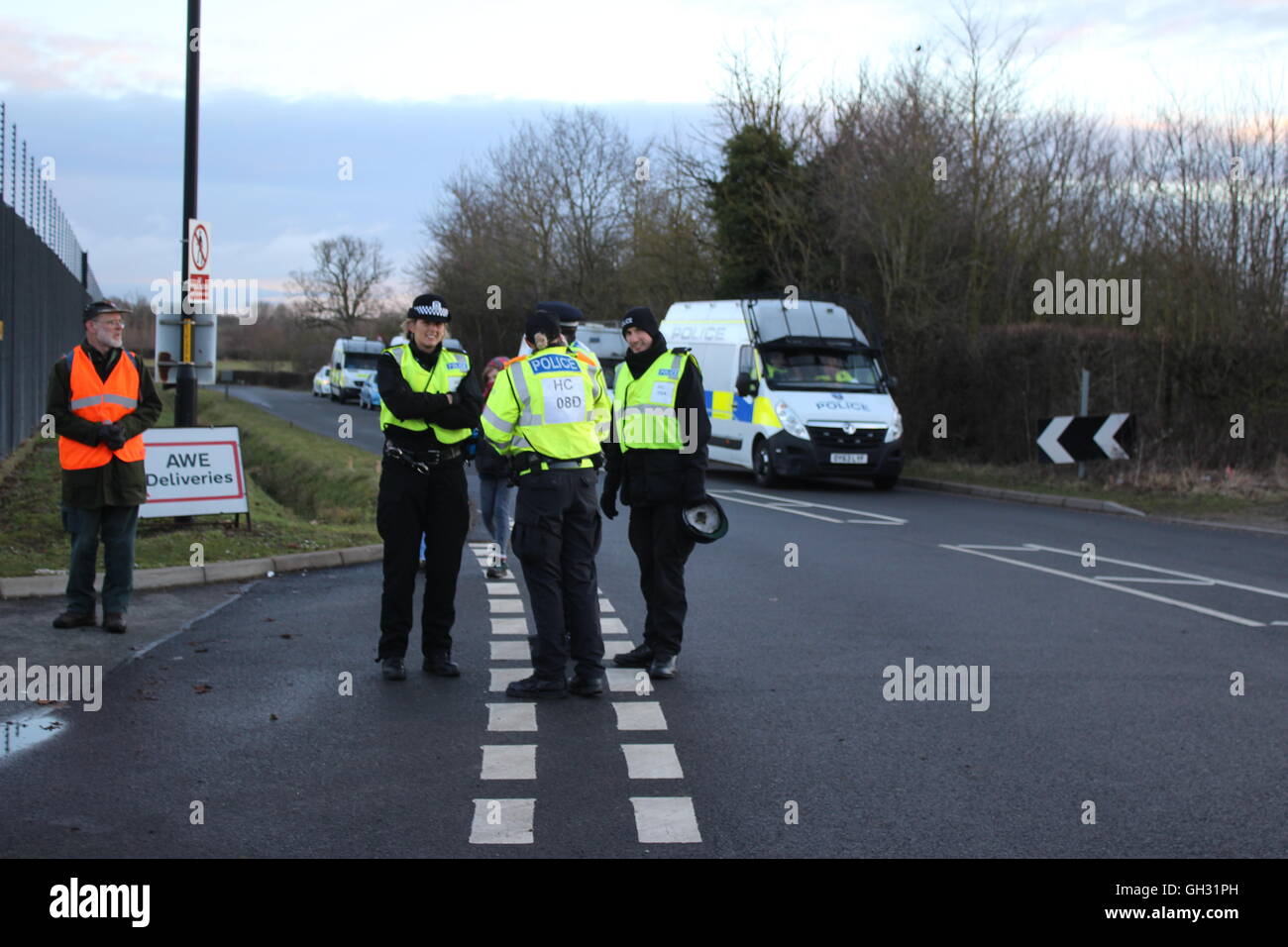 AWE ALDERMASTON AGAINST ATOMIC WEAPONS - TRIDENT - PROTESTERS GATHER AT ...