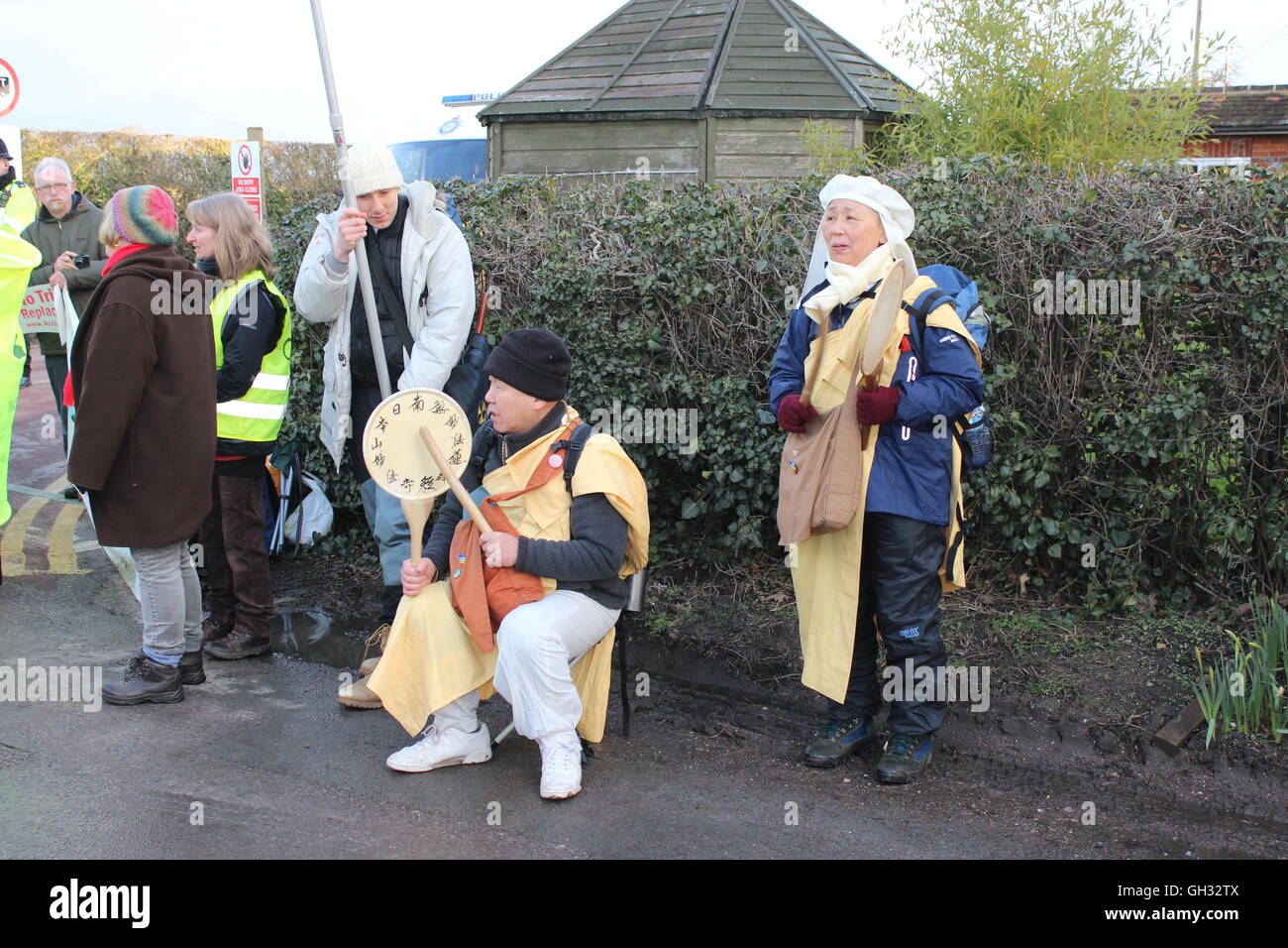 AWE ALDERMASTON AGAINST ATOMIC WEAPONS - TRIDENT - PROTESTERS GATHER AT ...