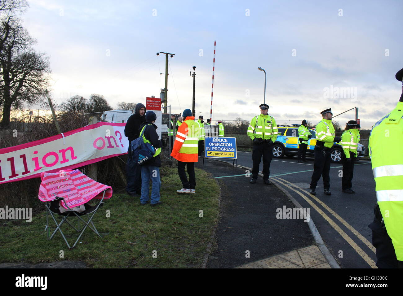AWE ALDERMASTON AGAINST ATOMIC WEAPONS - TRIDENT - PROTESTERS GATHER AT ...