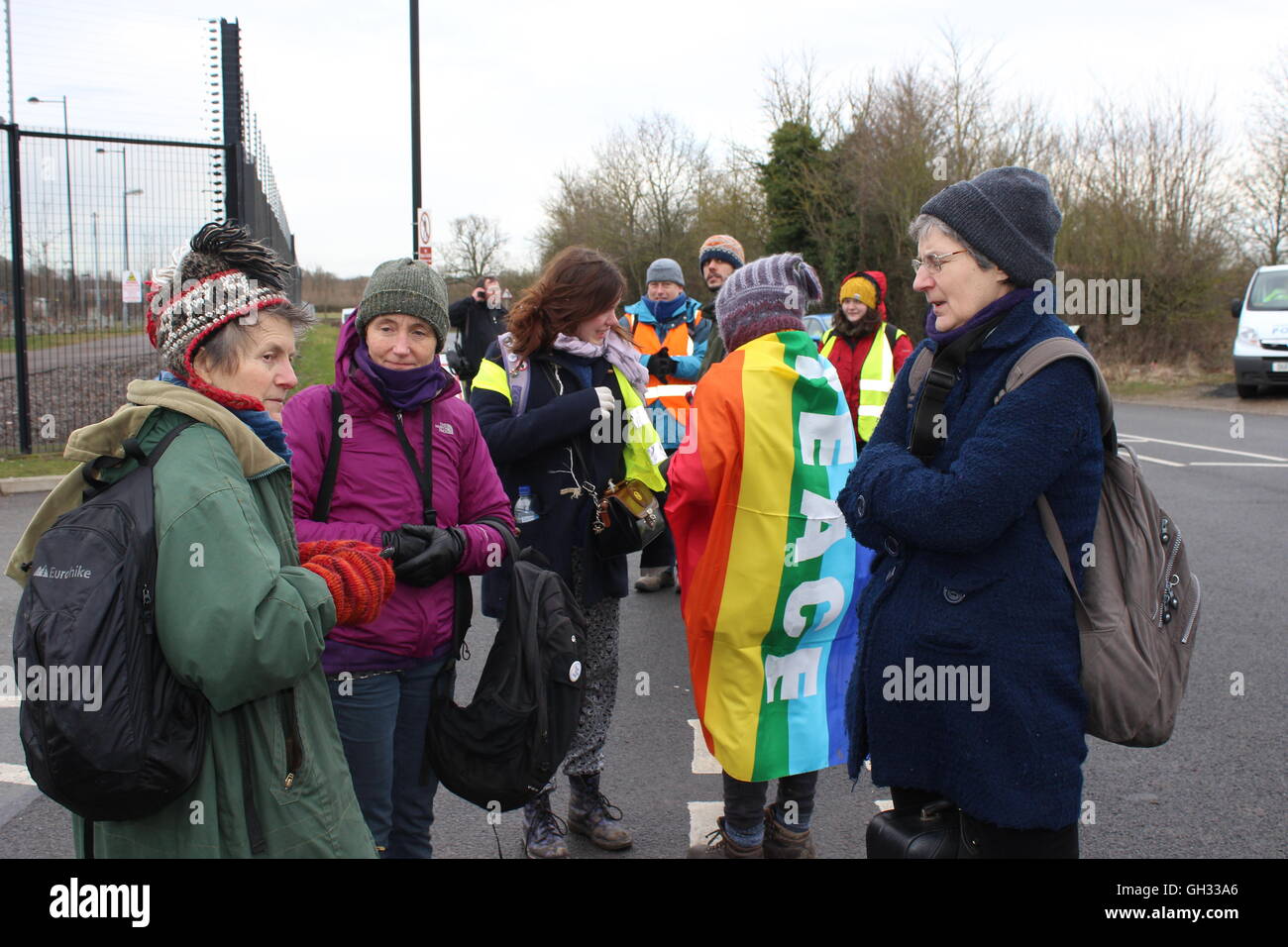AWE ALDERMASTON AGAINST ATOMIC WEAPONS - TRIDENT - PROTESTERS GATHER AT ...