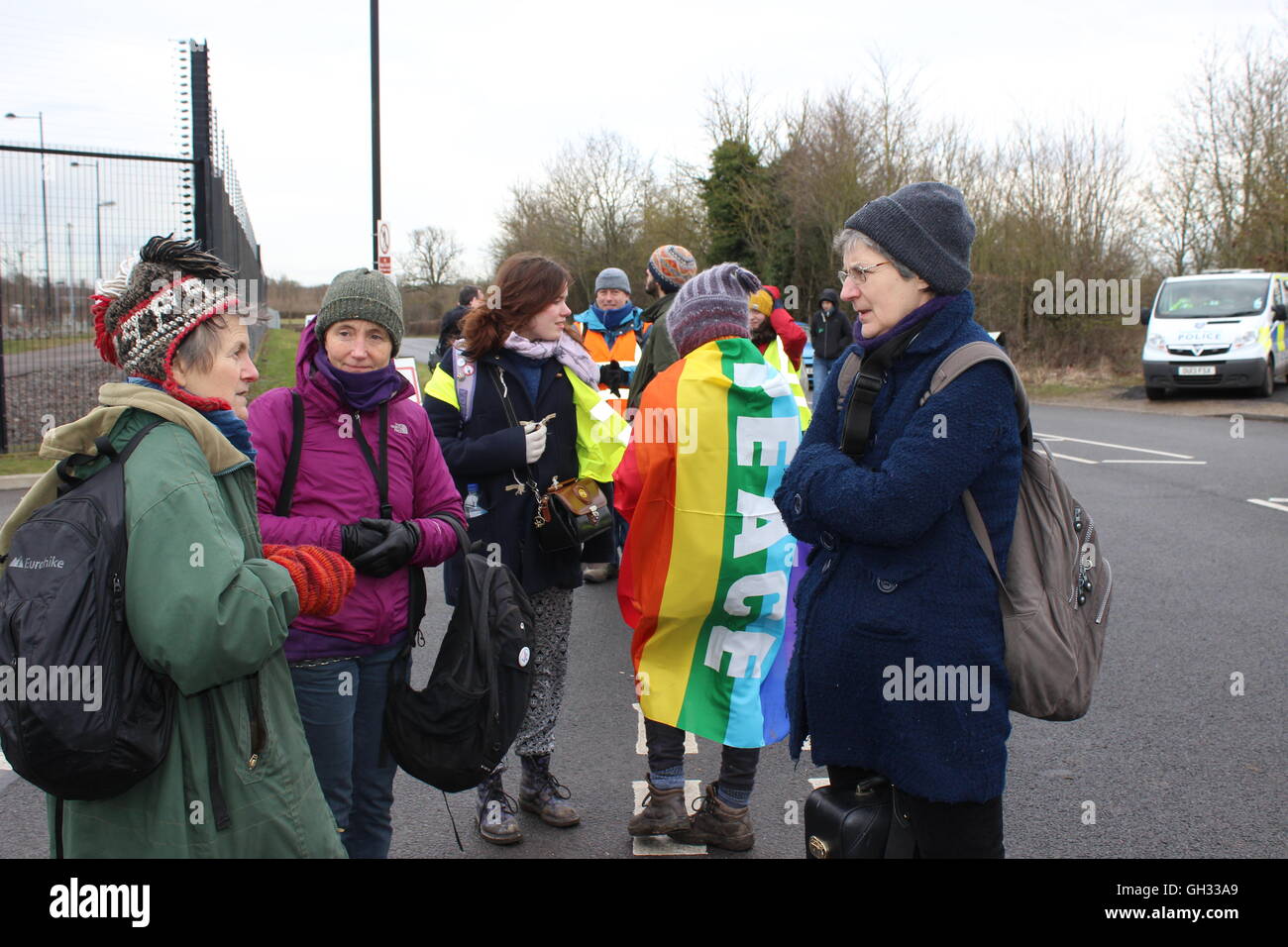 AWE ALDERMASTON AGAINST ATOMIC WEAPONS - TRIDENT - PROTESTERS GATHER AT ...