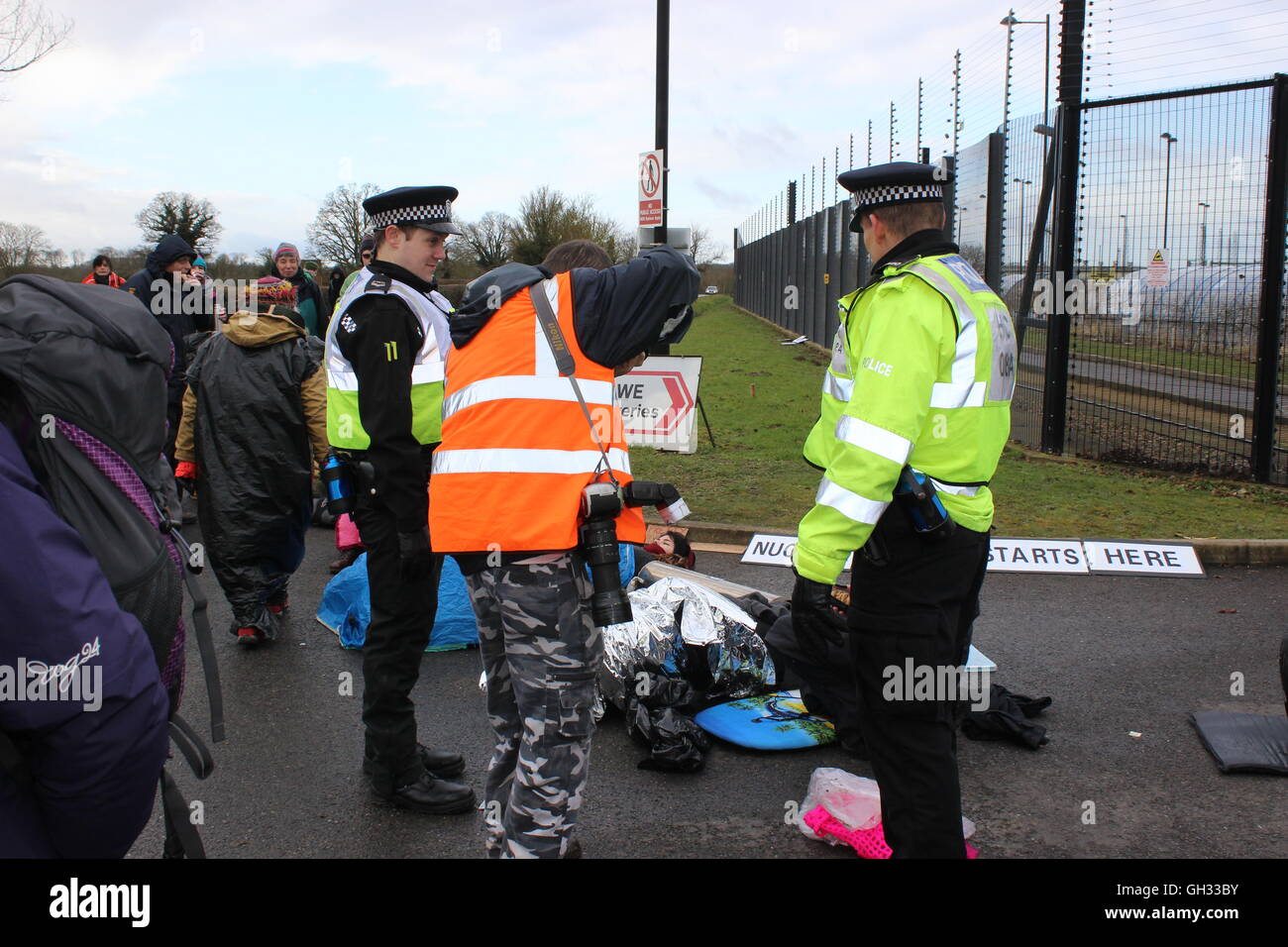 AWE ALDERMASTON AGAINST ATOMIC WEAPONS - TRIDENT - PROTESTERS GATHER AT ...