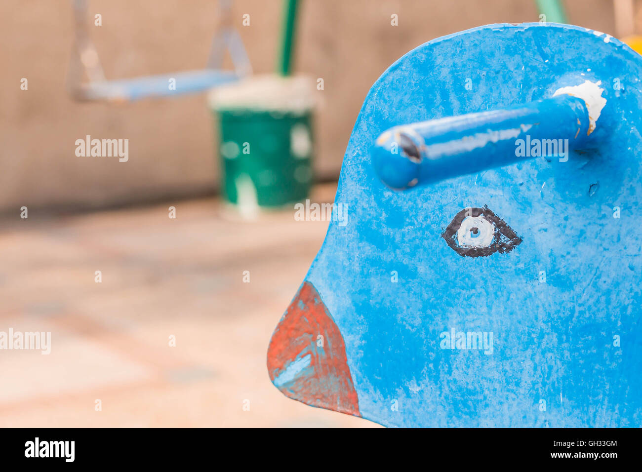 Player animals in the playground Stock Photo - Alamy