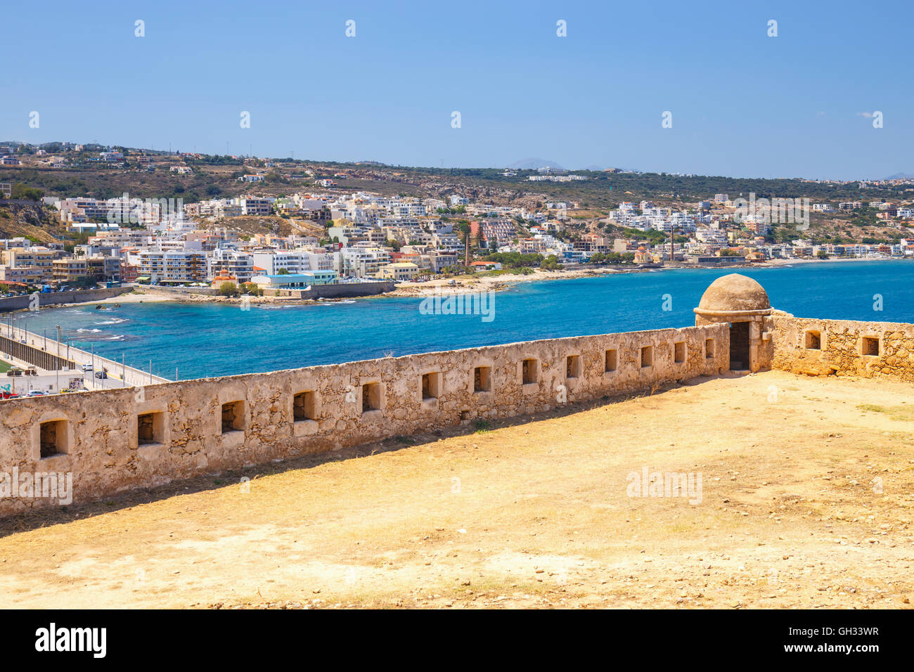 Venetian fortress Fortezza in Rethymno on Crete, Greece Stock Photo - Alamy