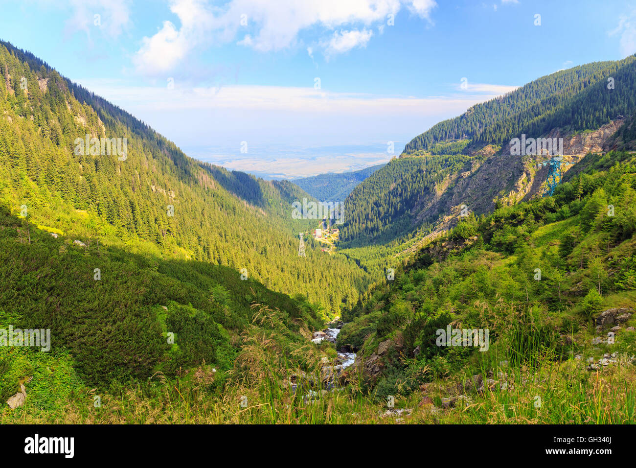 View of the Fagaras mountains in Romania Stock Photo - Alamy