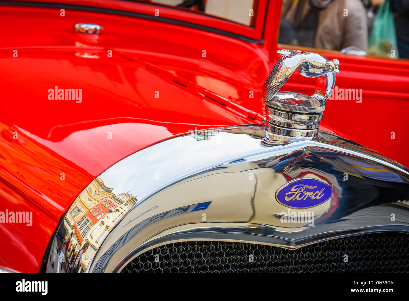 KRAKOW, POLAND - MAY 15, 2015: Classic Ford on the rally of vintage ...