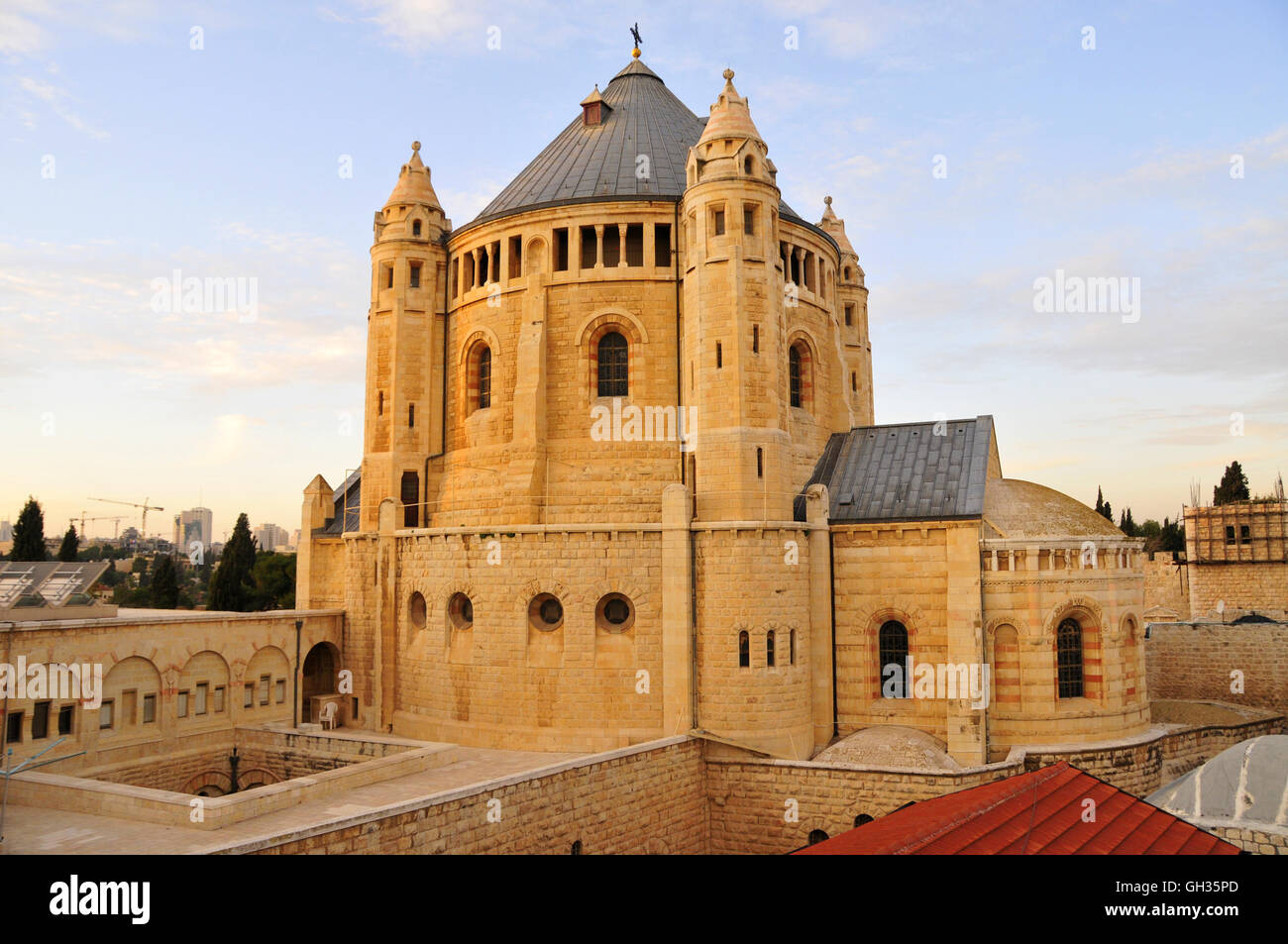 geography / travel, Israel, Jerusalem, Dormitio Church at mount Zion ...