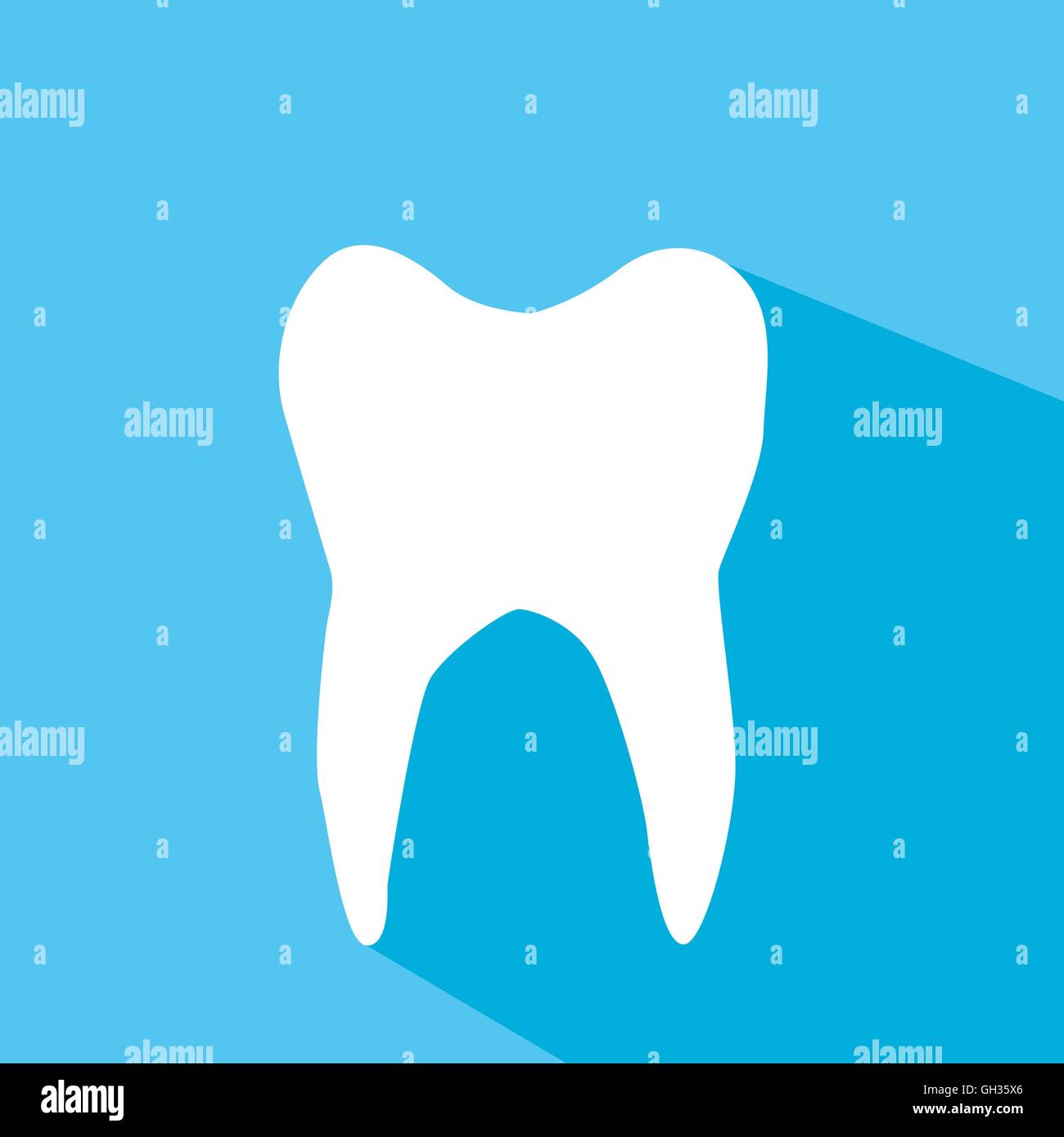 Vector illustration of white tooth Stock Vector Image & Art - Alamy
