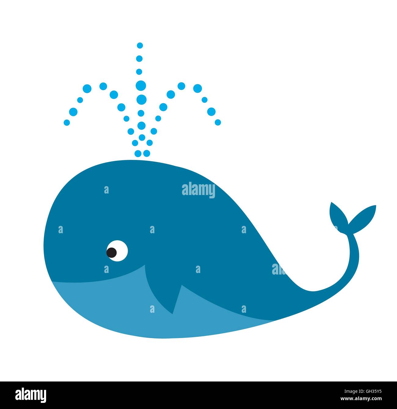Illustration of cute cartoon whale Stock Vector Image & Art - Alamy