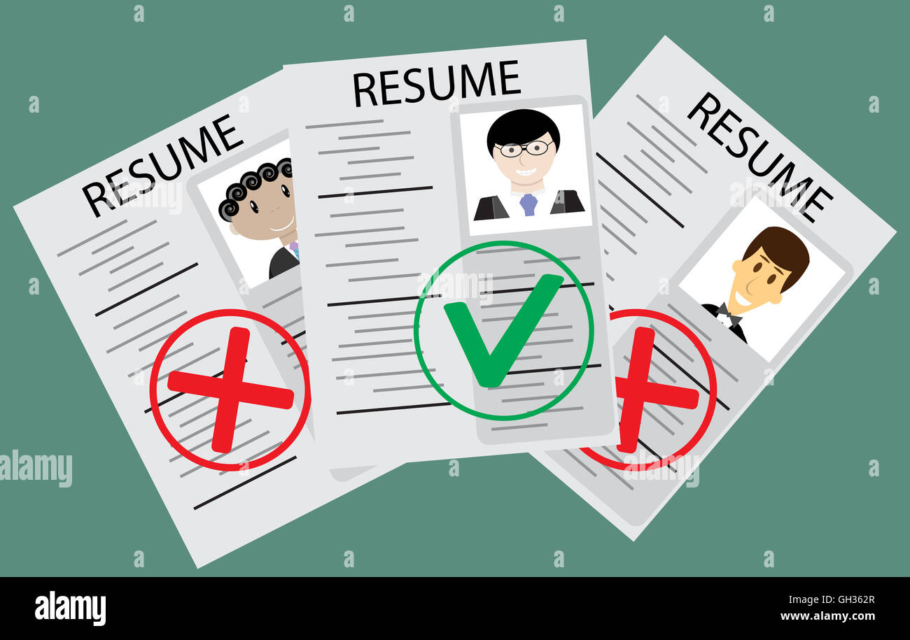 Candidate resume hi-res stock photography and images - Alamy