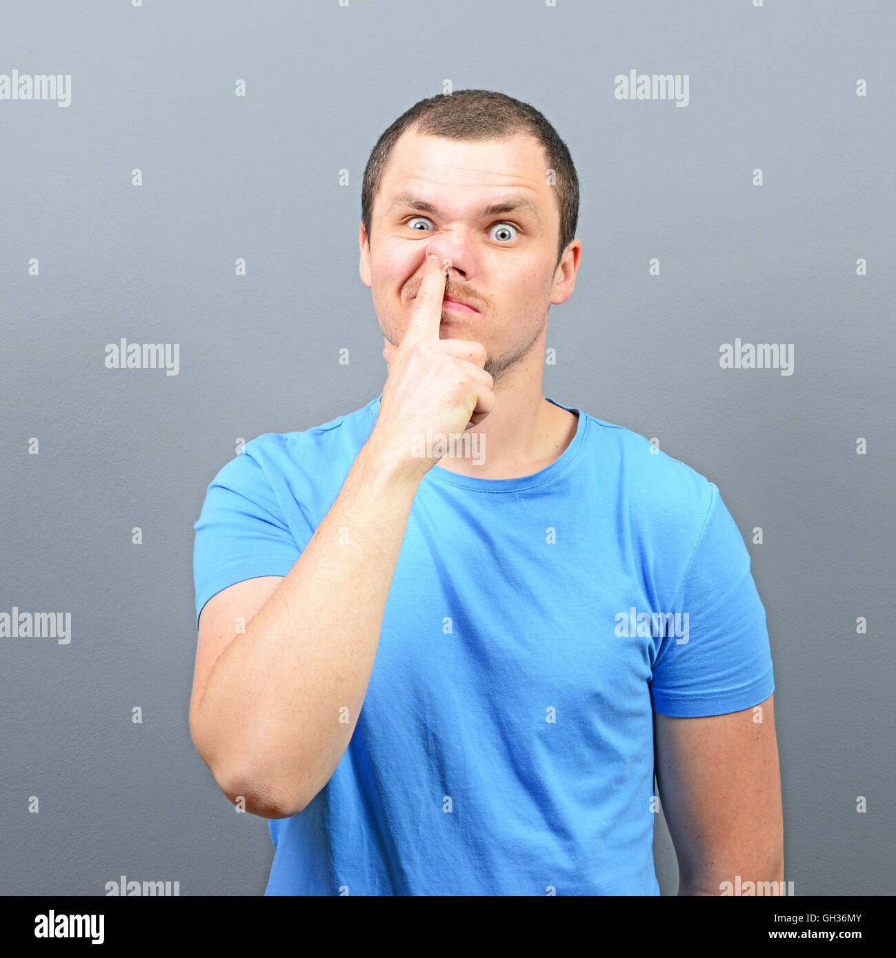 Man picking his nose hi-res stock photography and images - Alamy