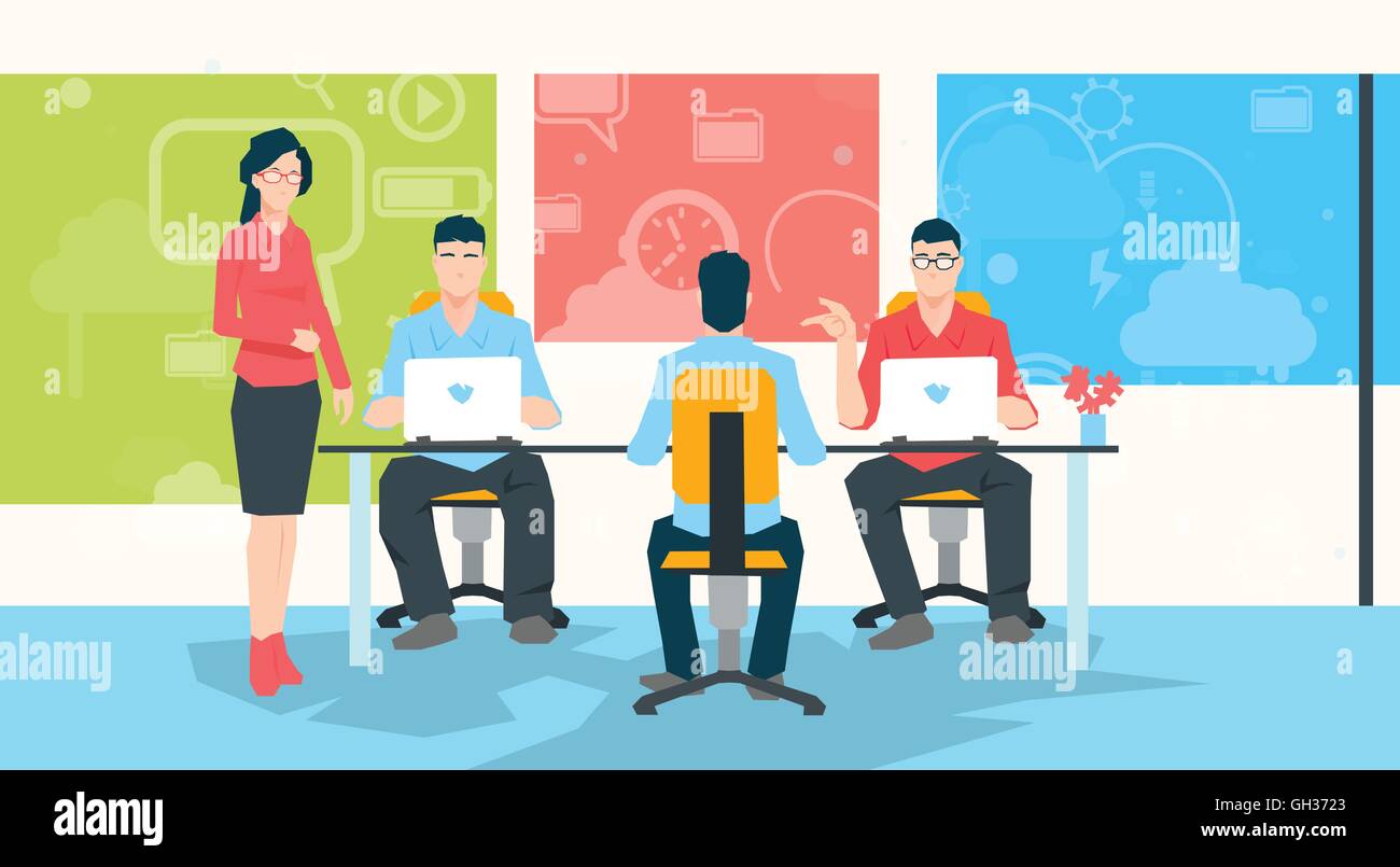 University lecturer students lecture Stock Vector Images - Alamy