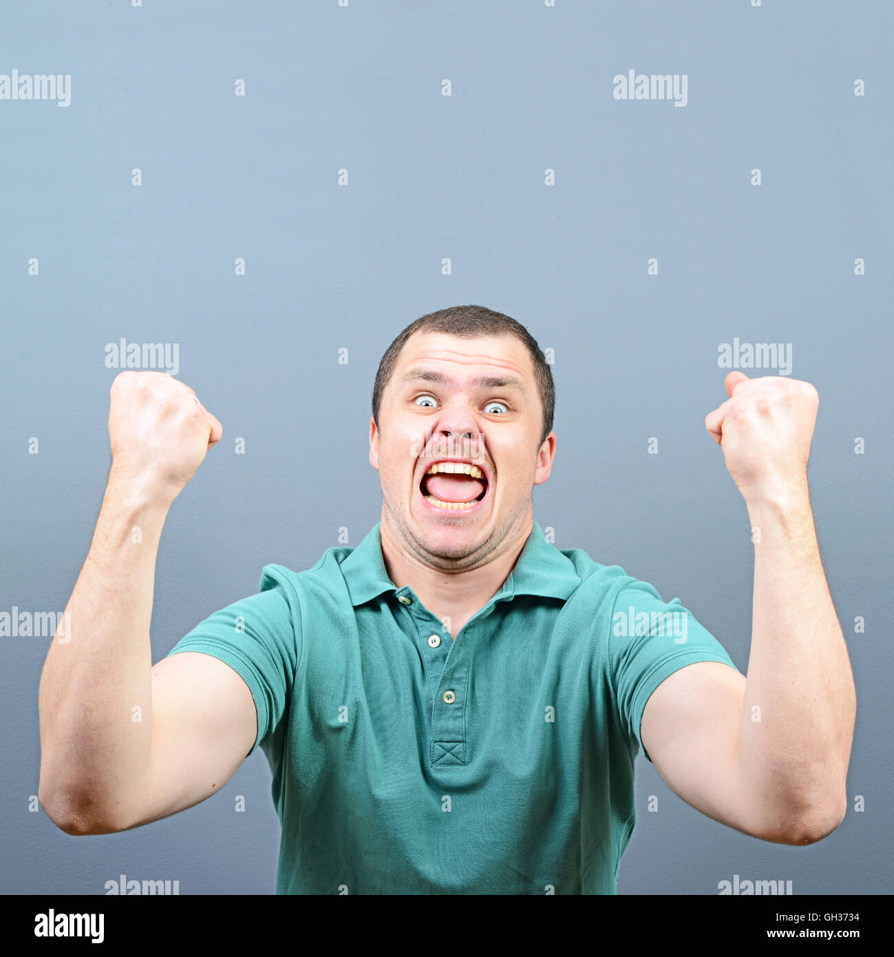 Man celebrating lottery win hi-res stock photography and images - Alamy