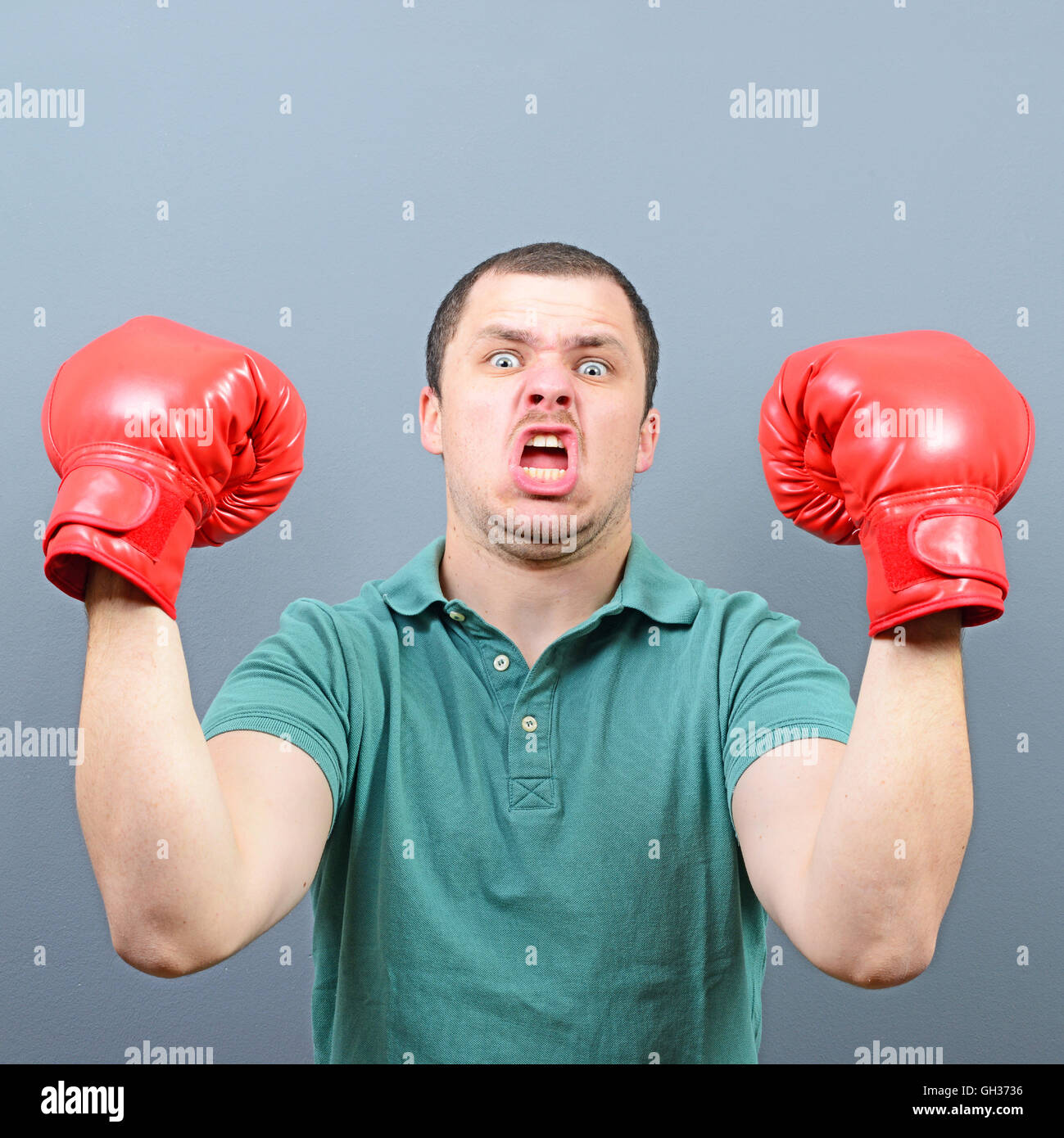 Portrait of funny boxer against gray background Stock Photo - Alamy Portrait of funny boxer against gray background Stock Photo - Alamy