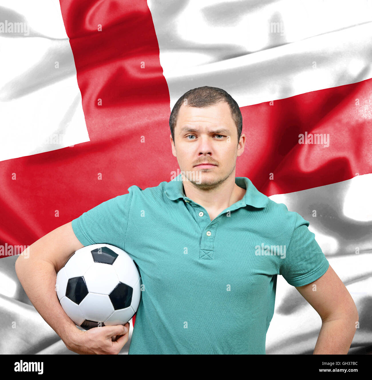 Proud football fan of England Stock Photo - Alamy