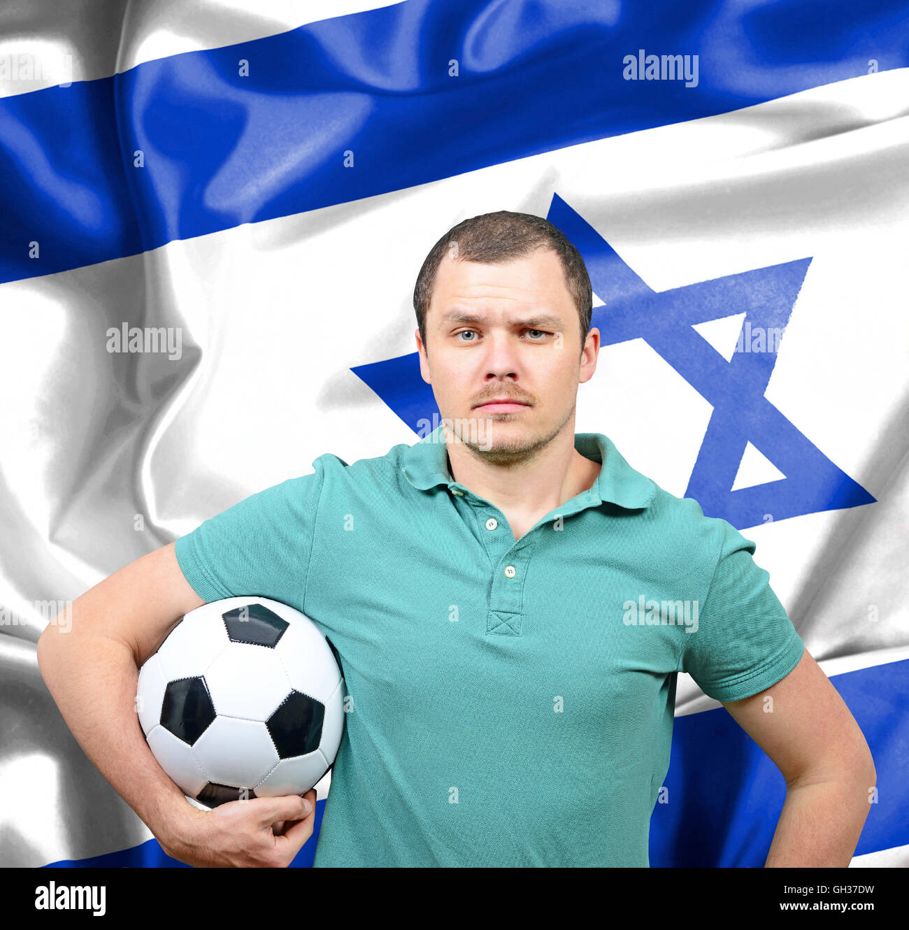 Proud football fan of Israel Stock Photo - Alamy