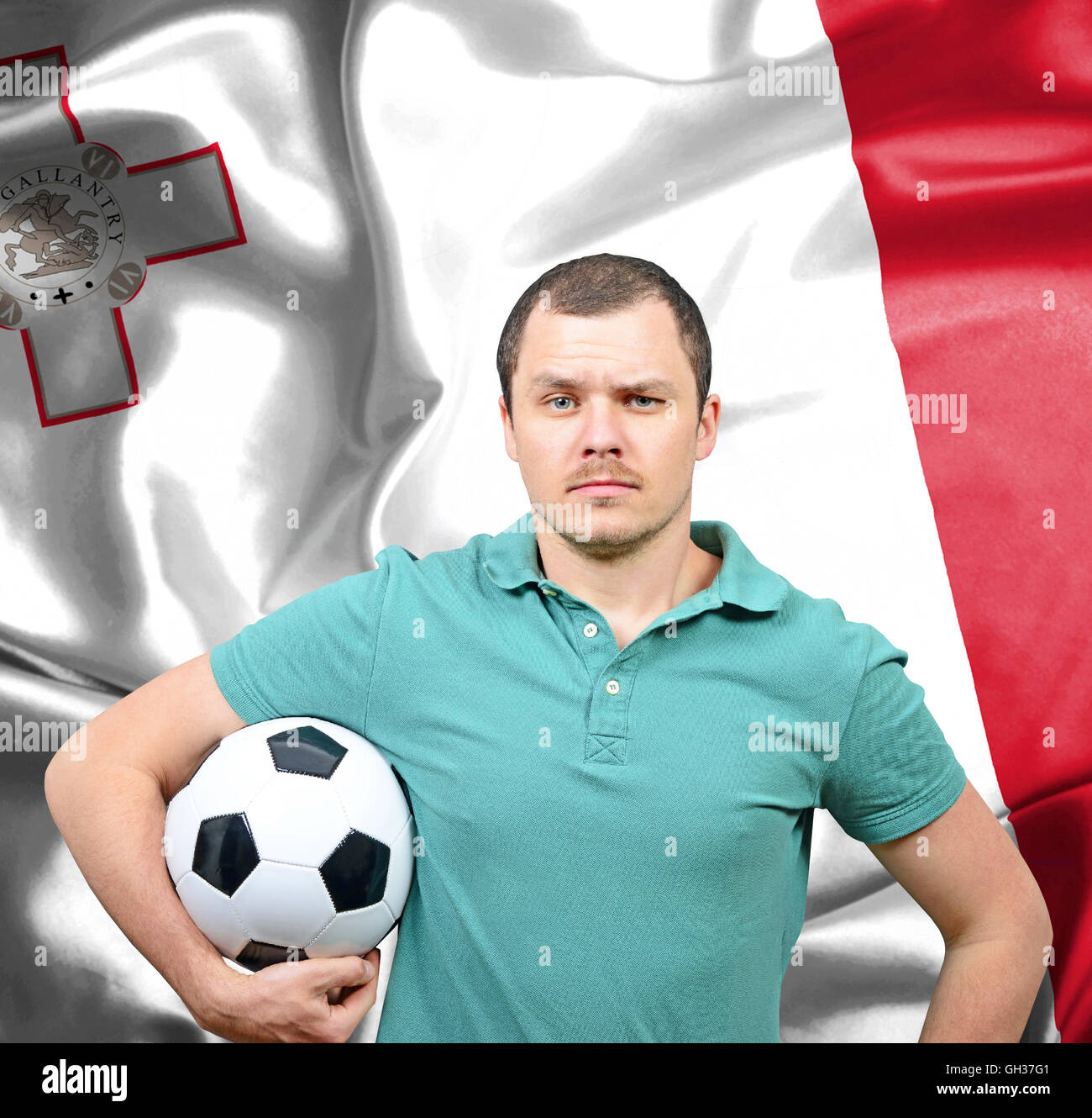 Malta flag soccer ball football hi-res stock photography and images - Alamy