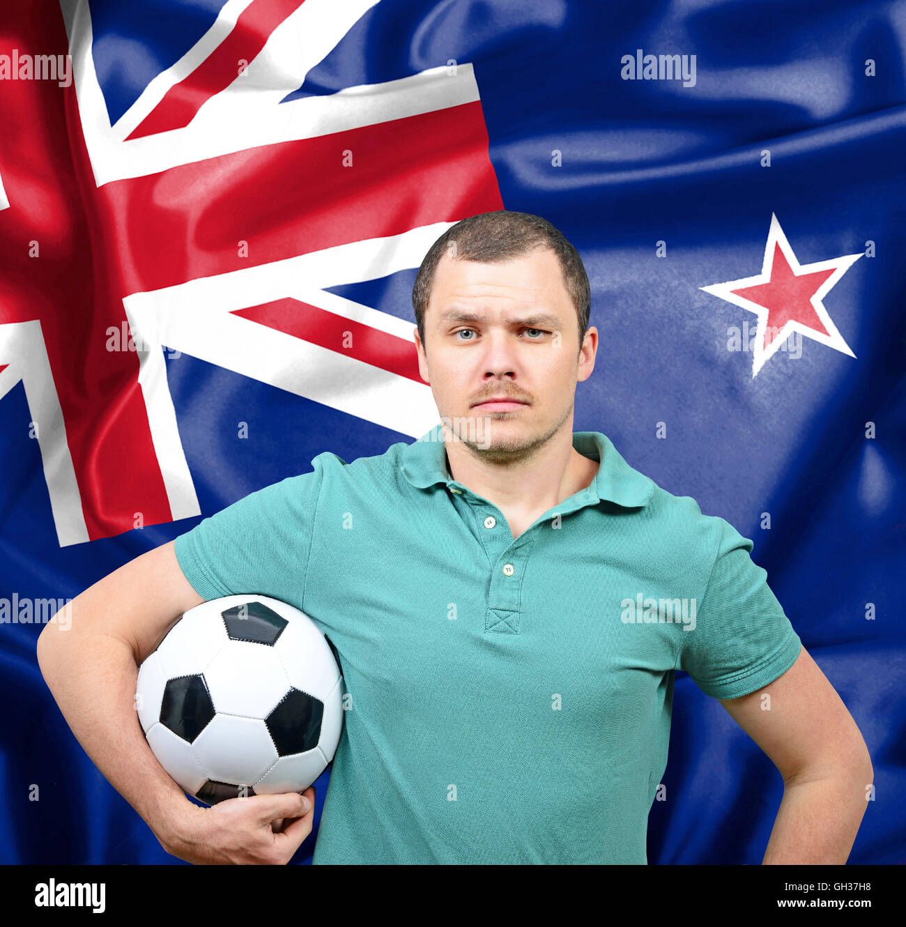 New zealand flag football hi-res stock photography and images - Alamy