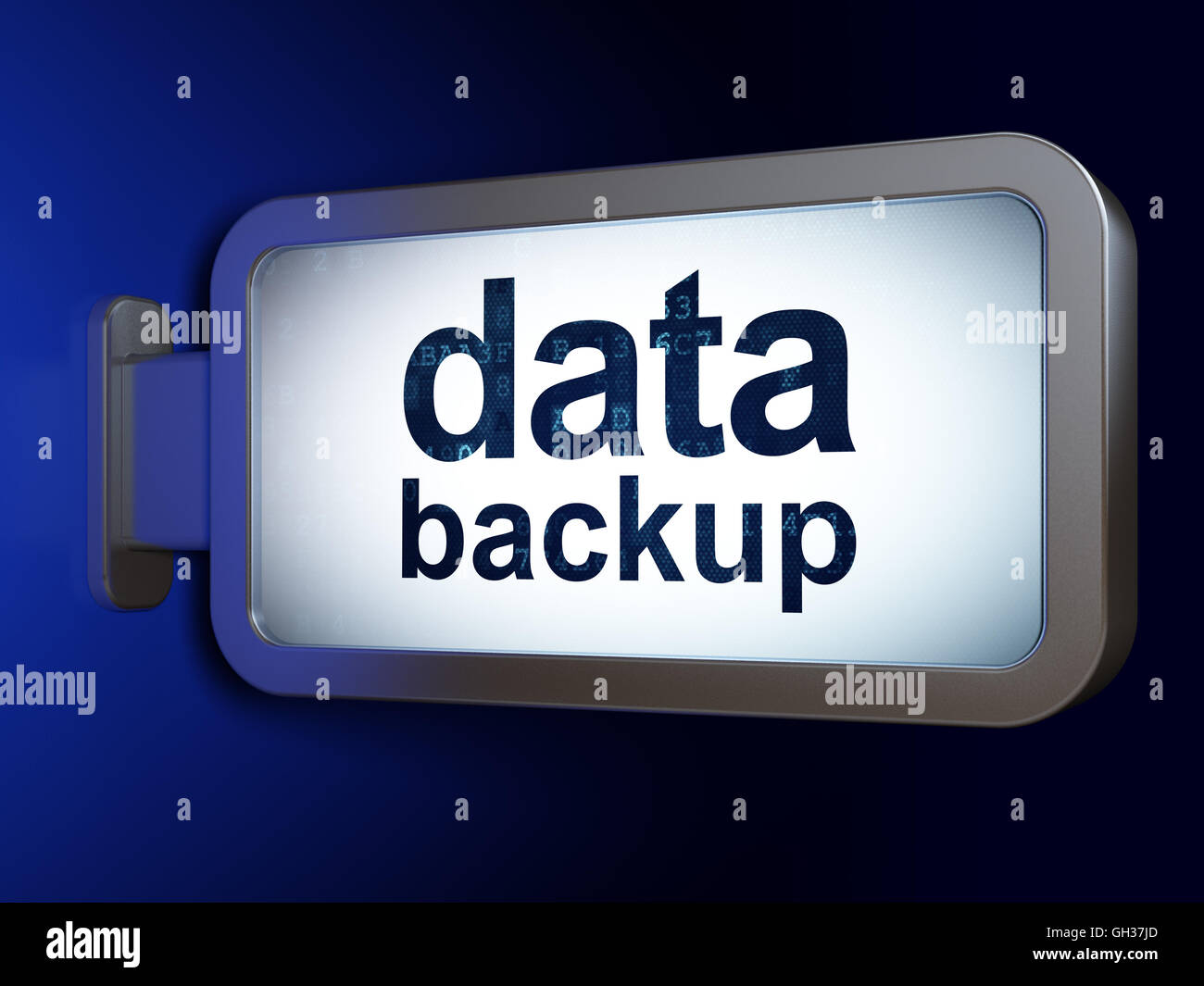 Data concept: Data Backup on billboard background Stock Photo - Alamy