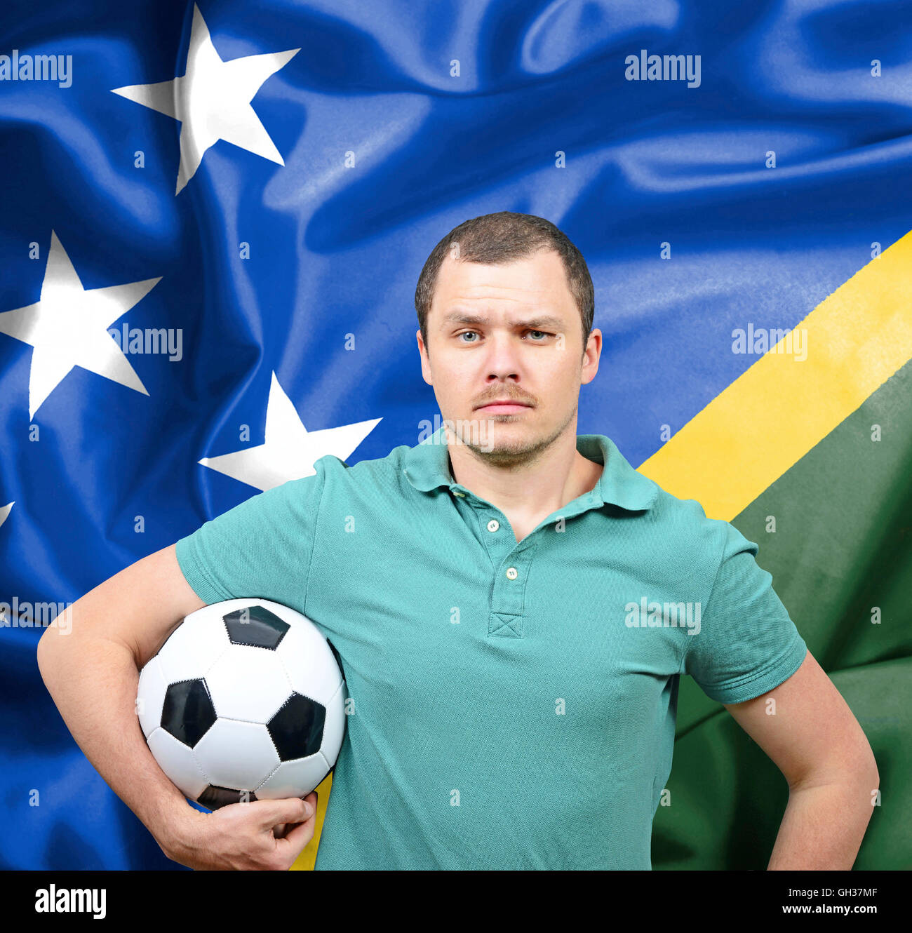 Waving national flag solomon hi-res stock photography and images - Alamy