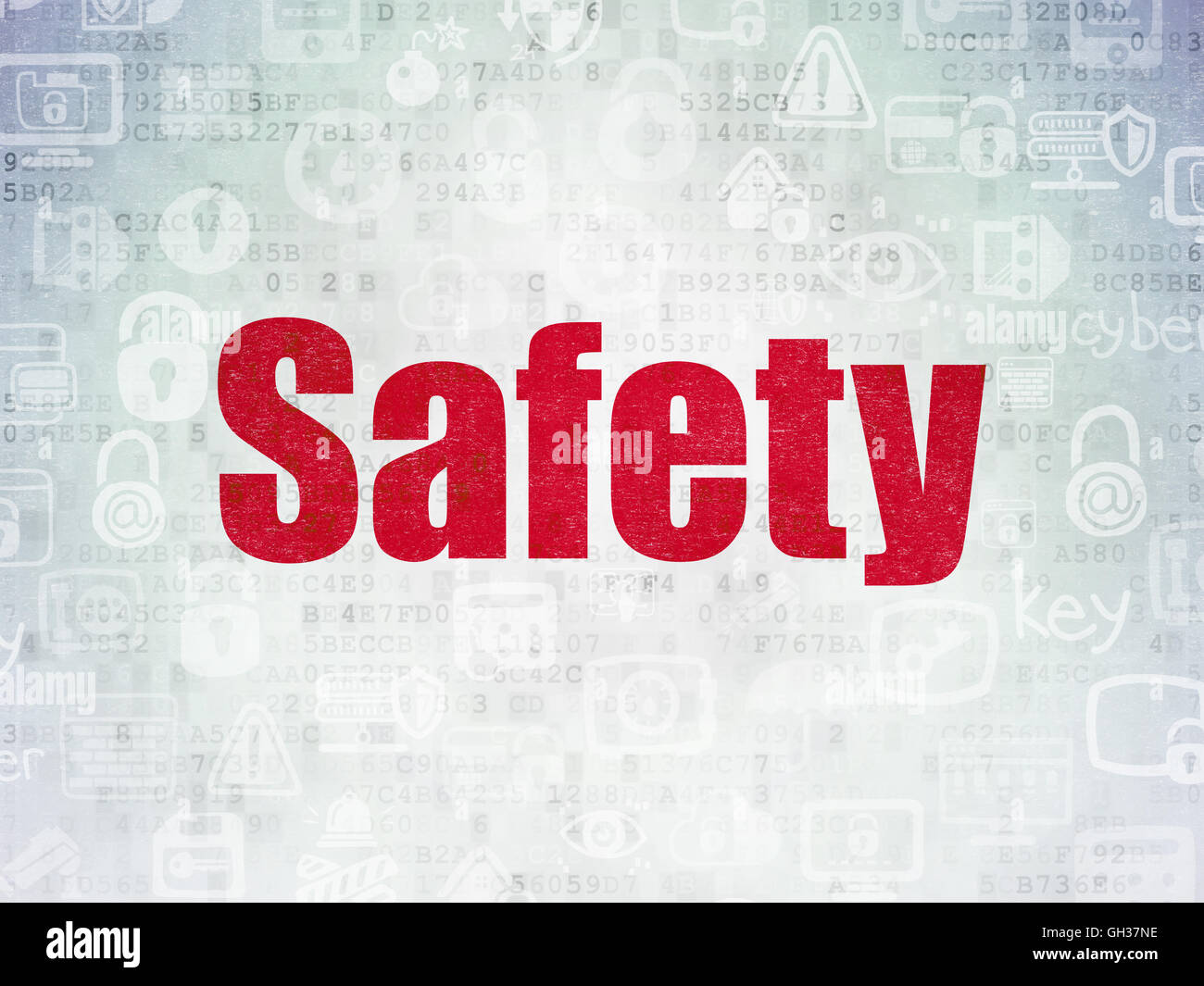 Privacy concept: Safety on Digital Data Paper background Stock Photo ...