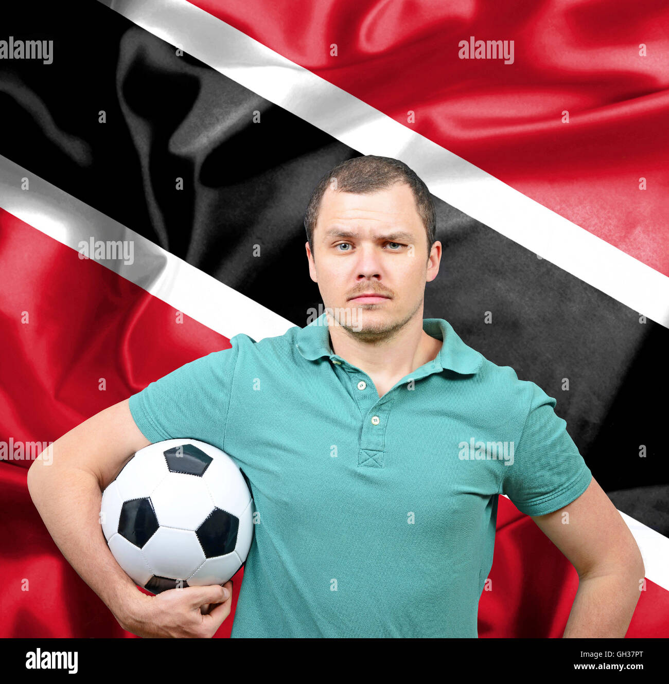 Proud football fan of Trinidad and Tobago Stock Photo - Alamy