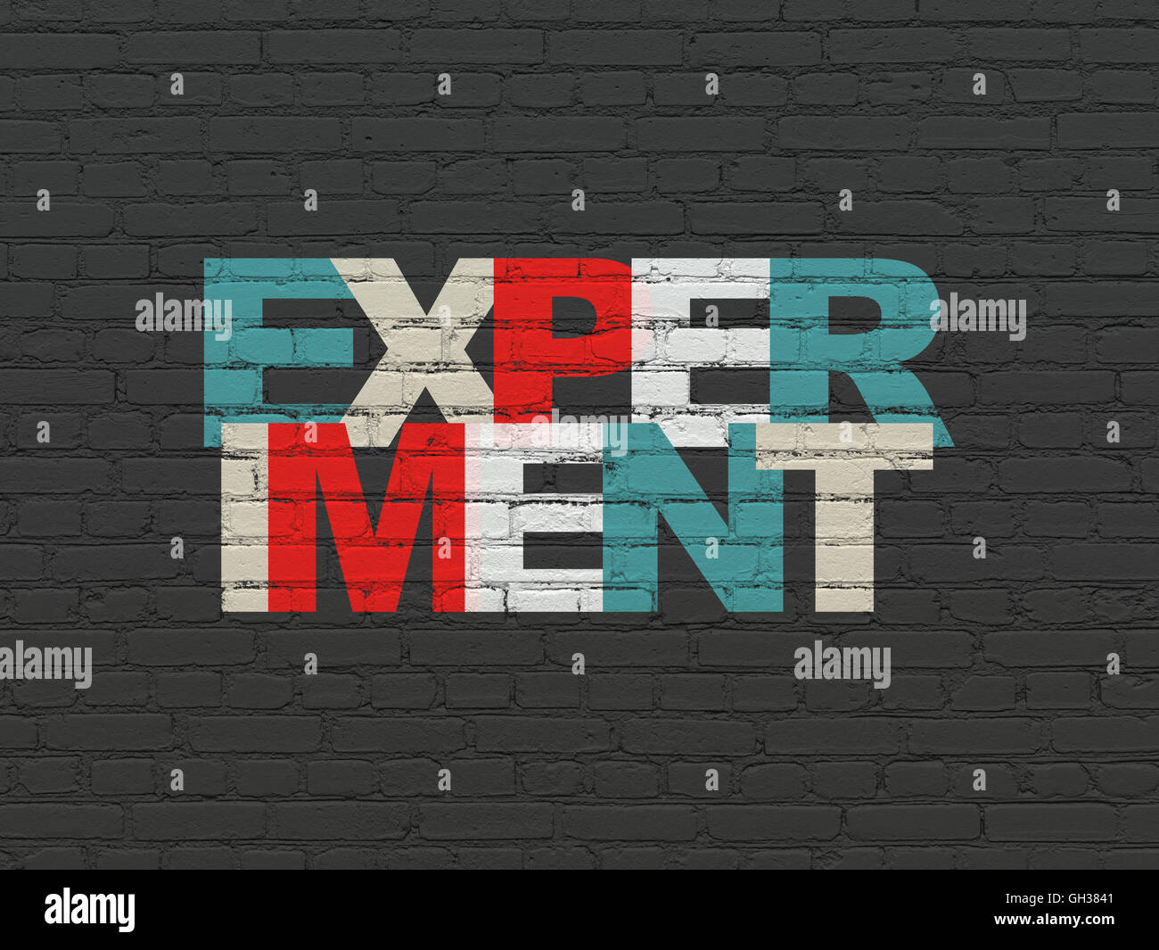Science concept: Experiment on wall background Stock Photo - Alamy