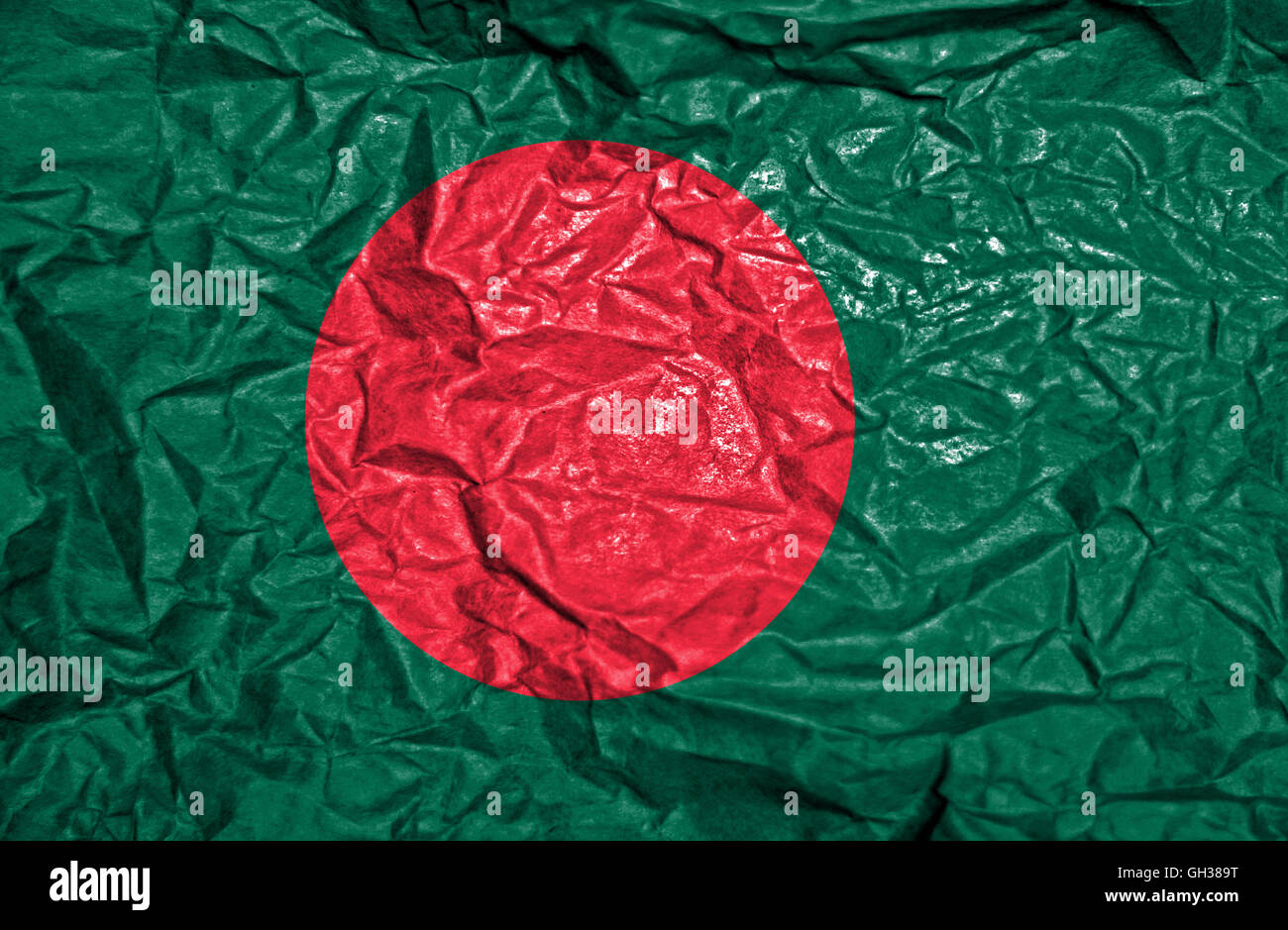 Bangladesh vintage flag on old crumpled paper background Stock Photo ...