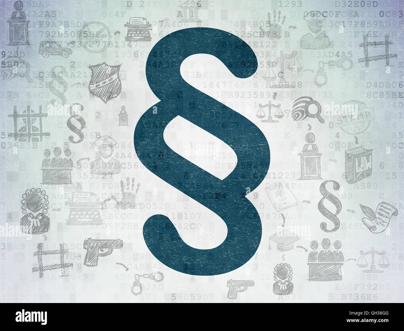 Law concept: Paragraph on Digital Data Paper background Stock Photo - Alamy