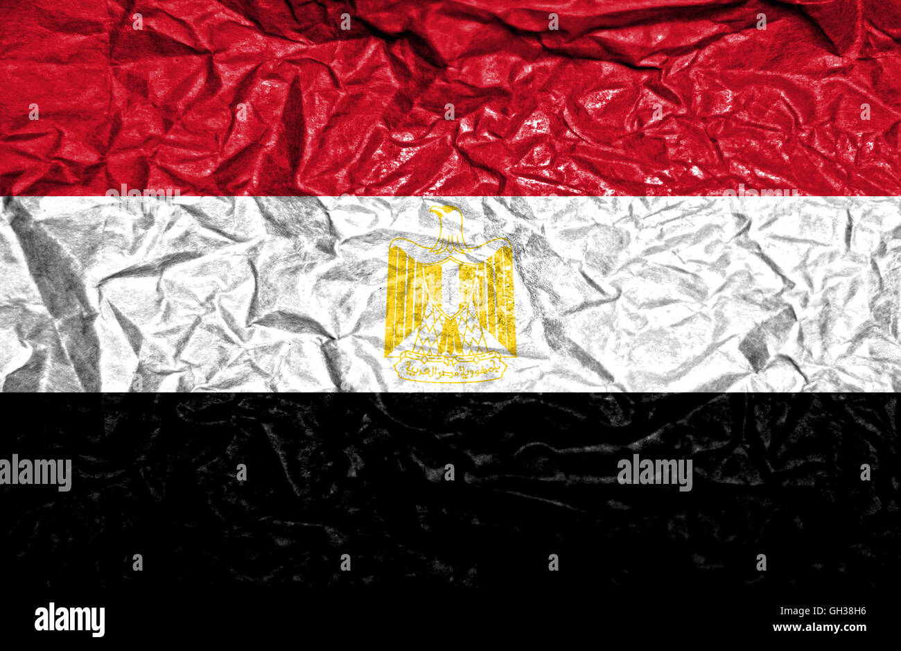 Egypt vintage flag on old crumpled paper background Stock Photo - Alamy