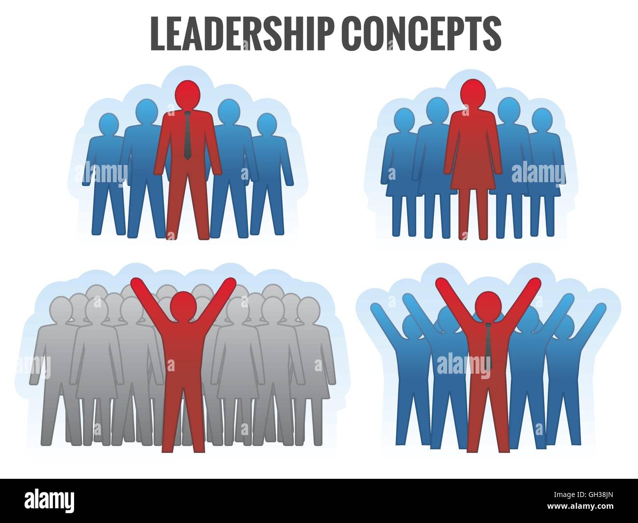 Leadership concepts. Vector illustration Stock Vector Image & Art - Alamy