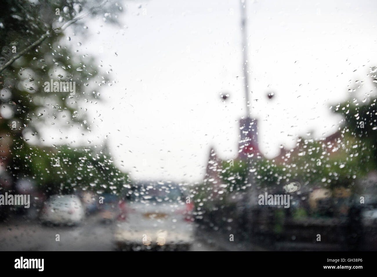 Street, road, rain drops, car window, monsoon Stock Photo - Alamy