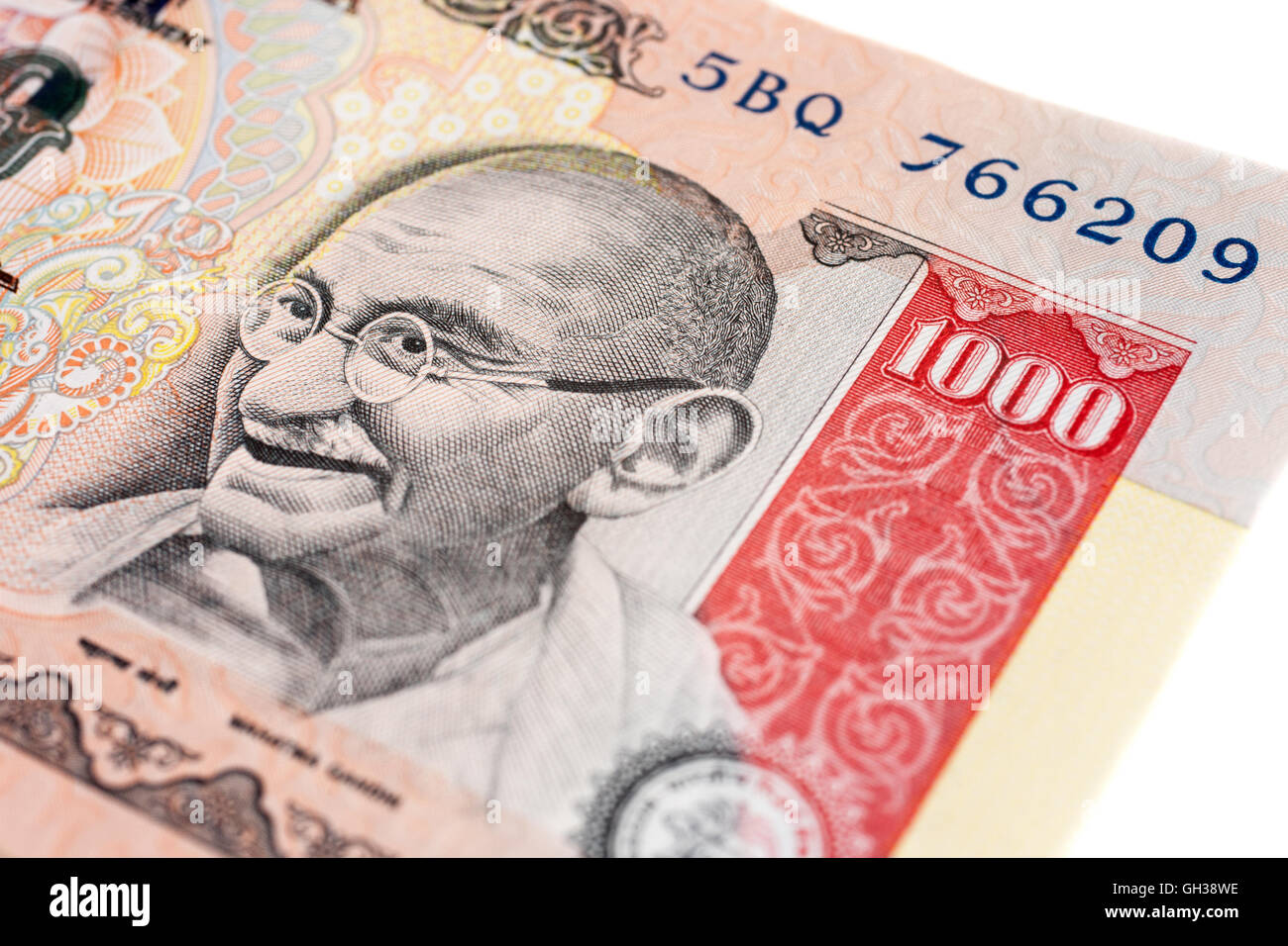 A one thousand rupee note (Indian Currency Stock Photo - Alamy