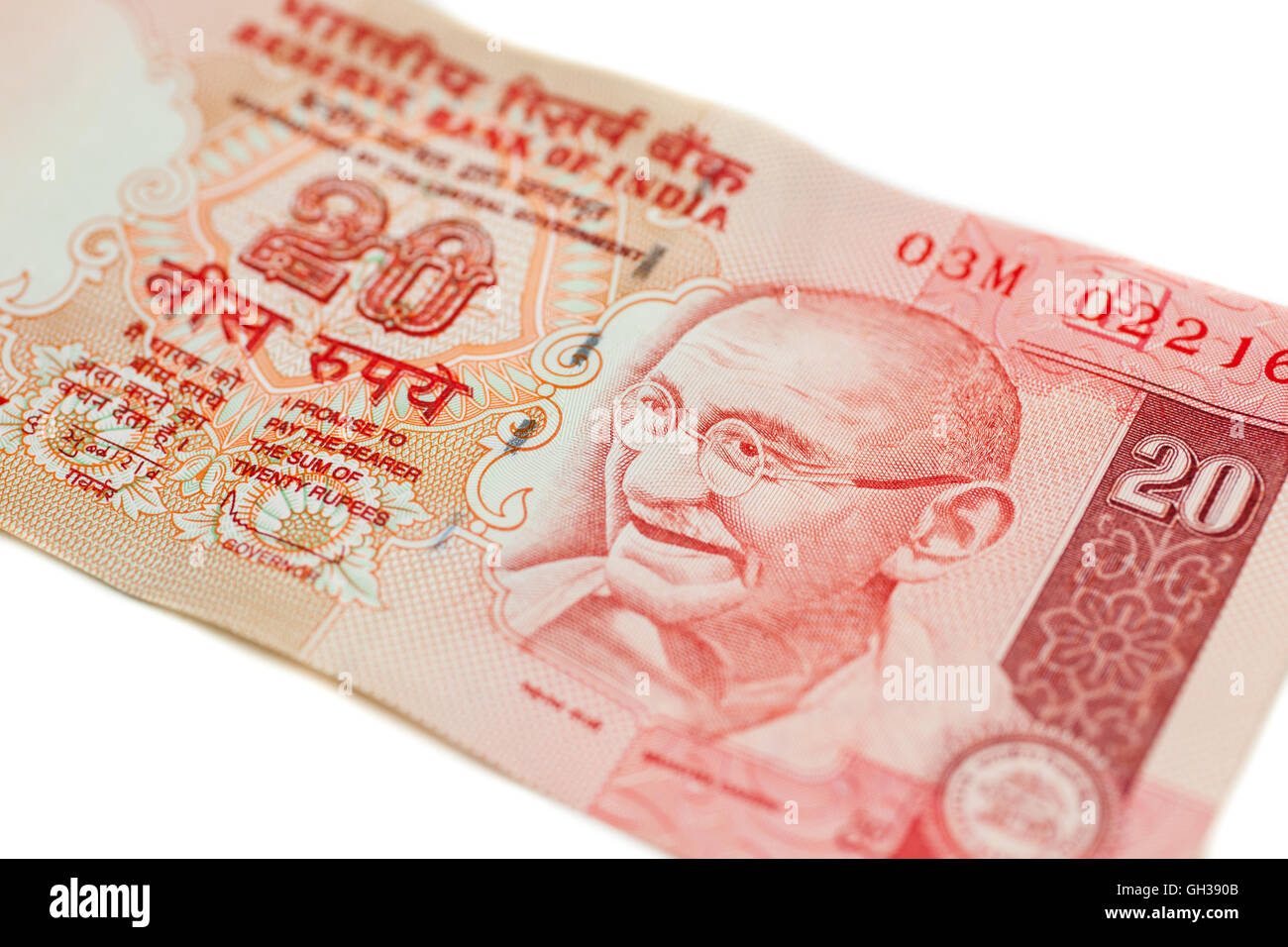 20 rupee note hi-res stock photography and images - Alamy