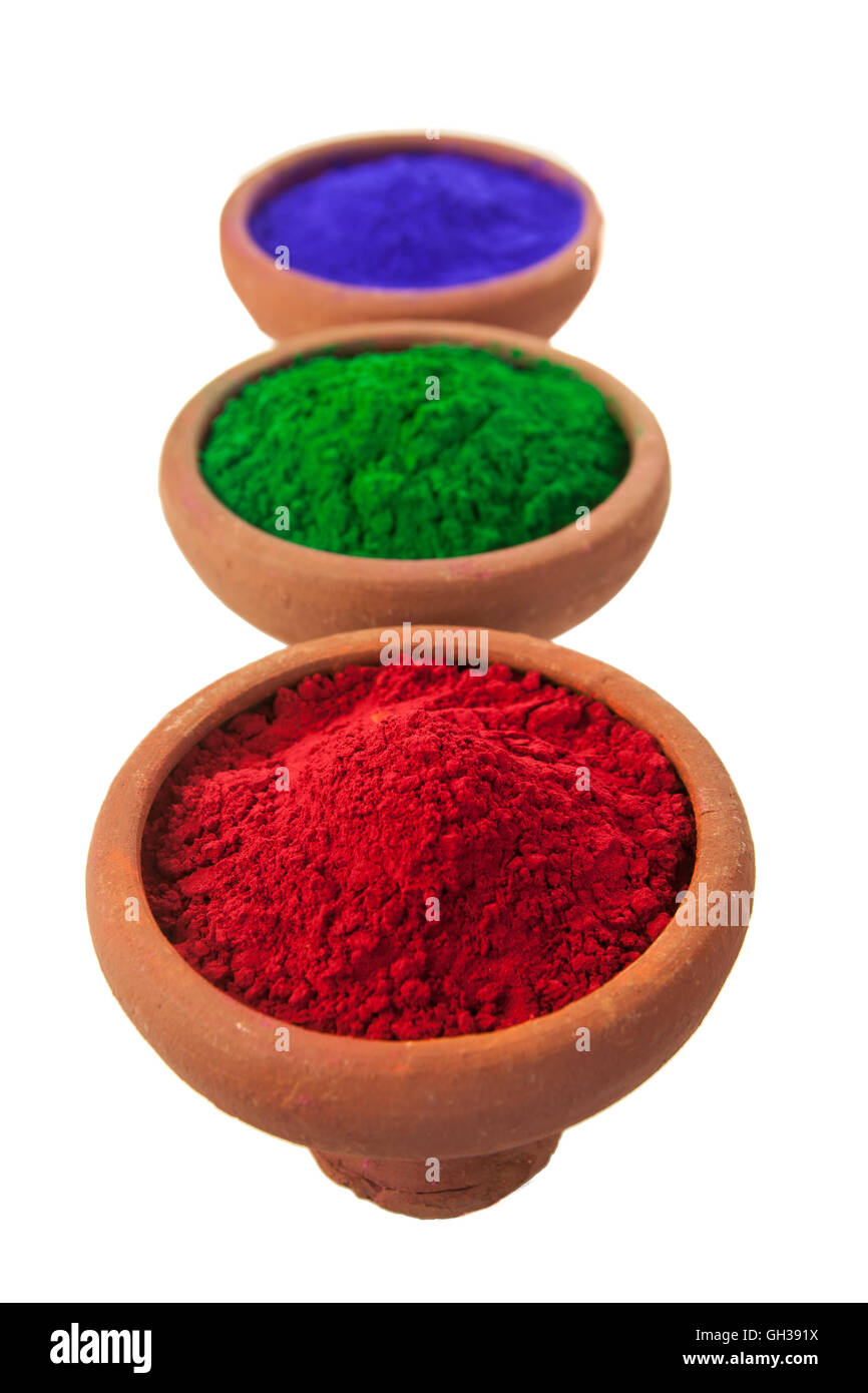 Bowls of colored powder hi-res stock photography and images - Alamy