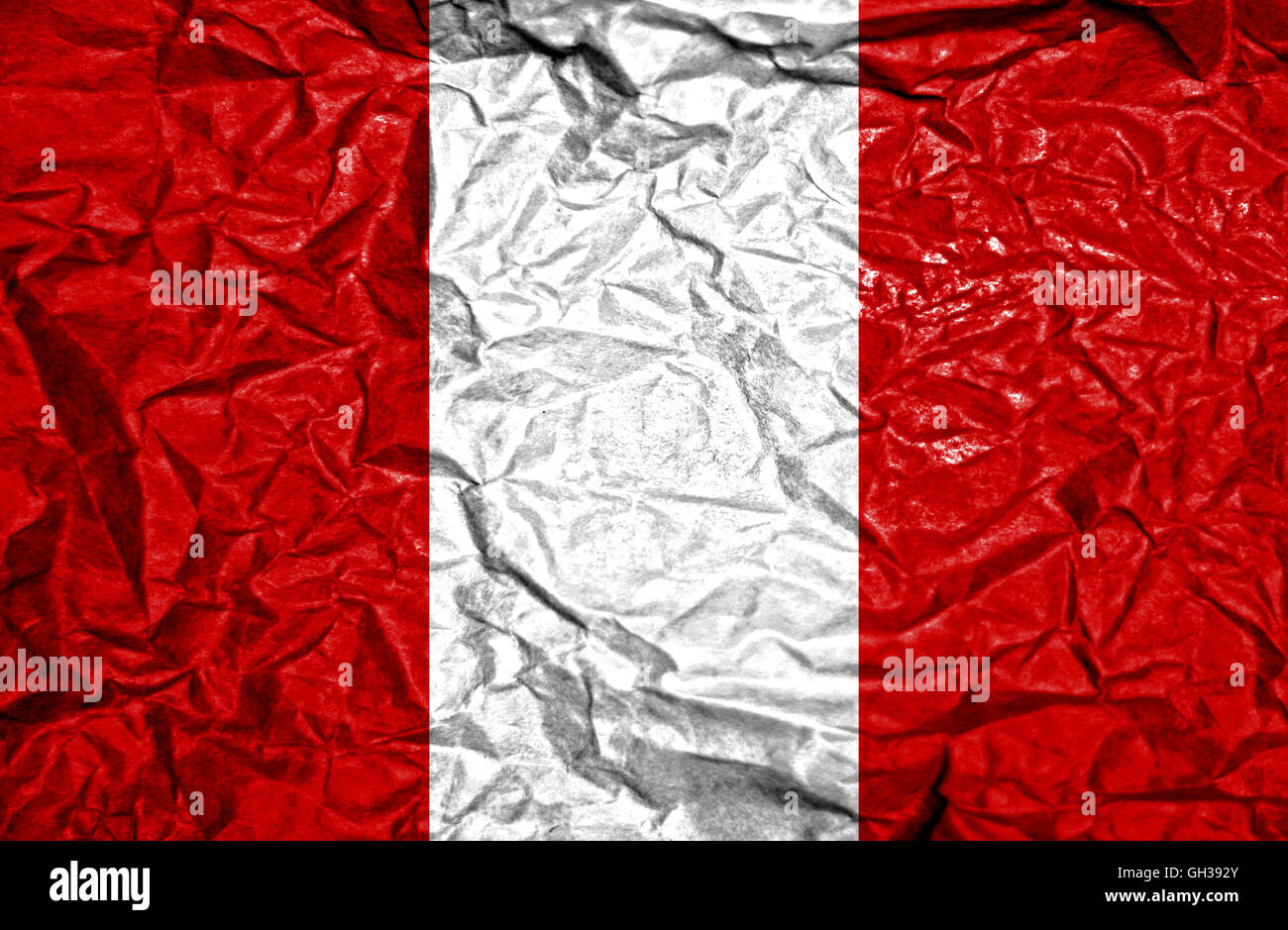 Peru vintage flag on old crumpled paper background Stock Photo - Alamy