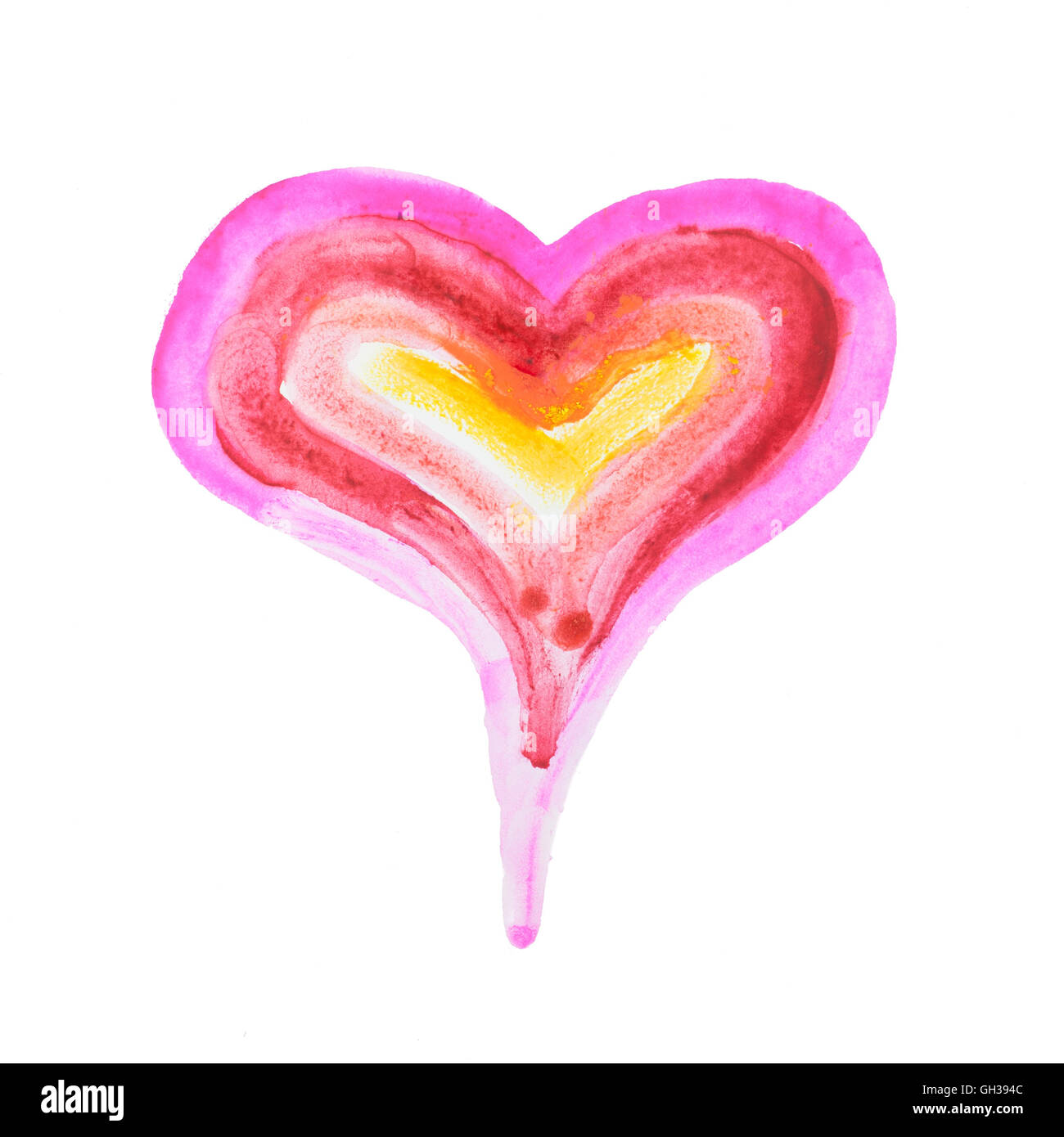 Painted heart hi-res stock photography and images - Alamy