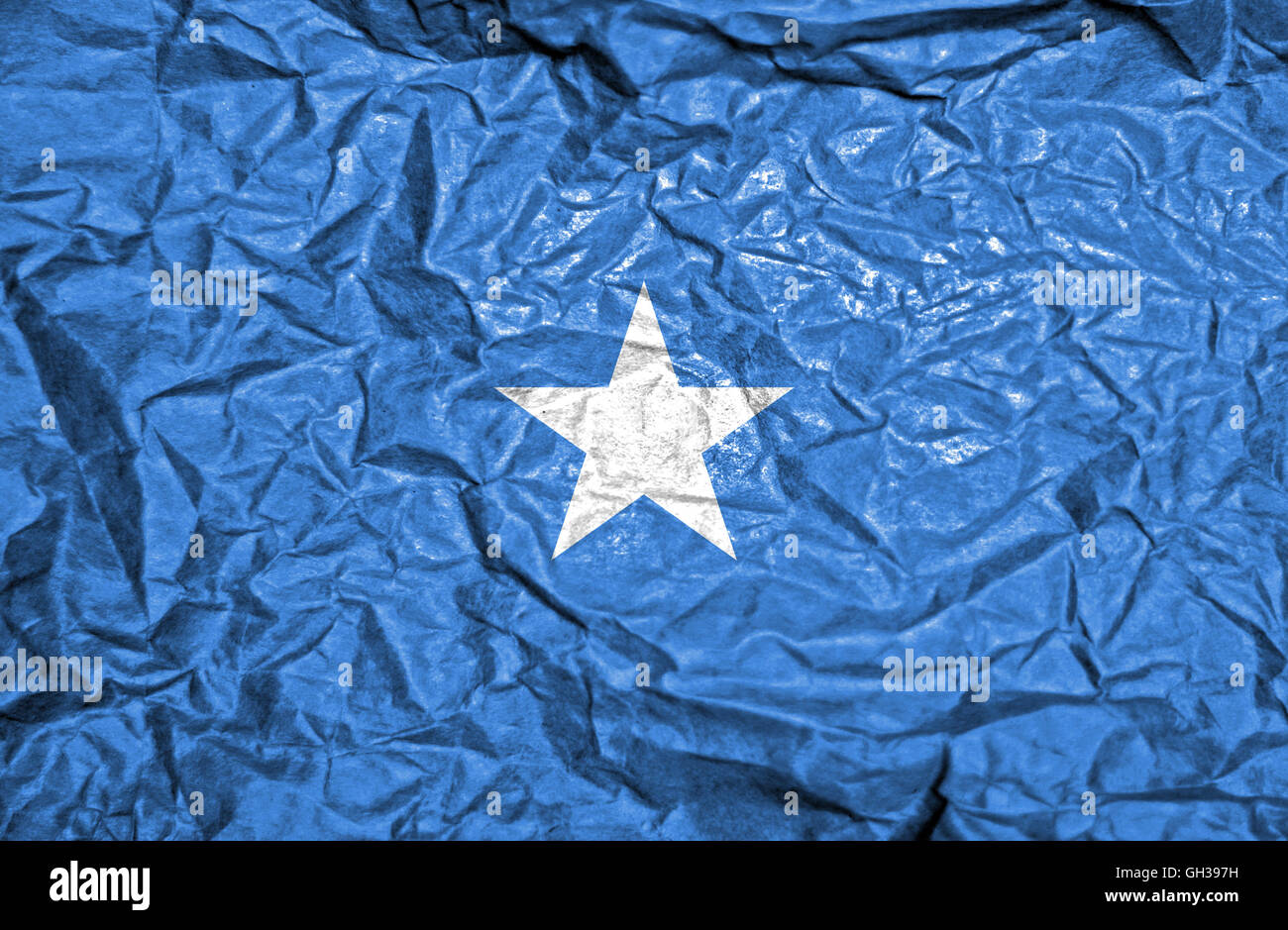 Somalia vintage flag on old crumpled paper background Stock Photo - Alamy