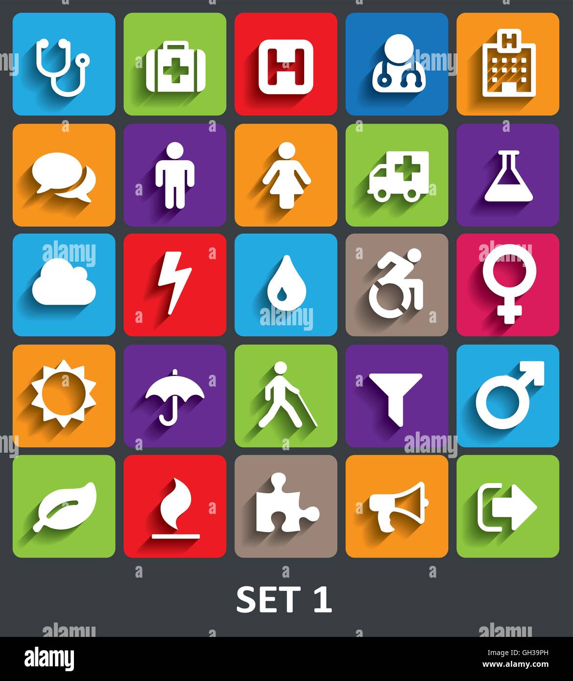 Trendy chat interface application Stock Vector Images - Alamy