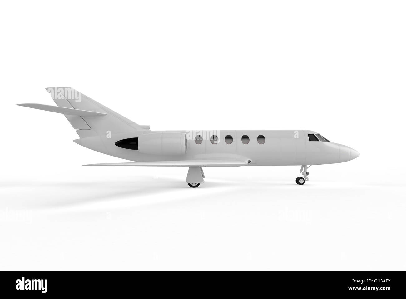 Small Private Airliner - Background Mockup 3D illustration Stock Photo ...