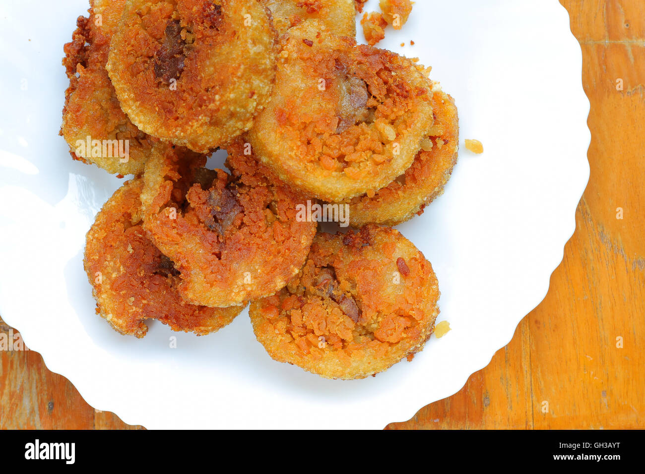 fried sticky rice cake slice, one of Vietnam best foods ,Porridge tie ...