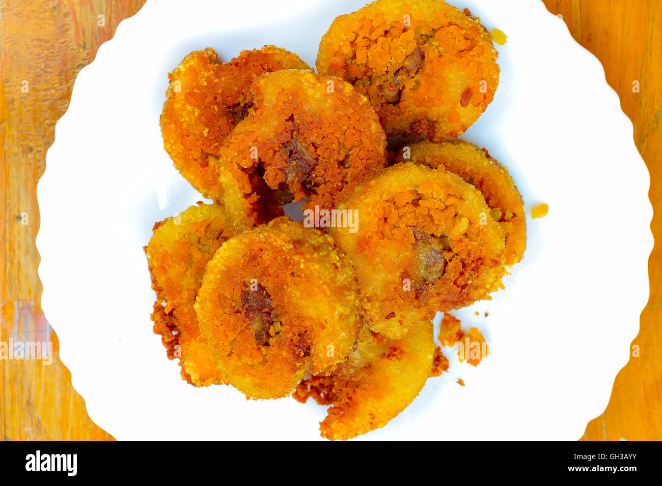 fried sticky rice cake slice, one of Vietnam best foods ,Porridge tie ...