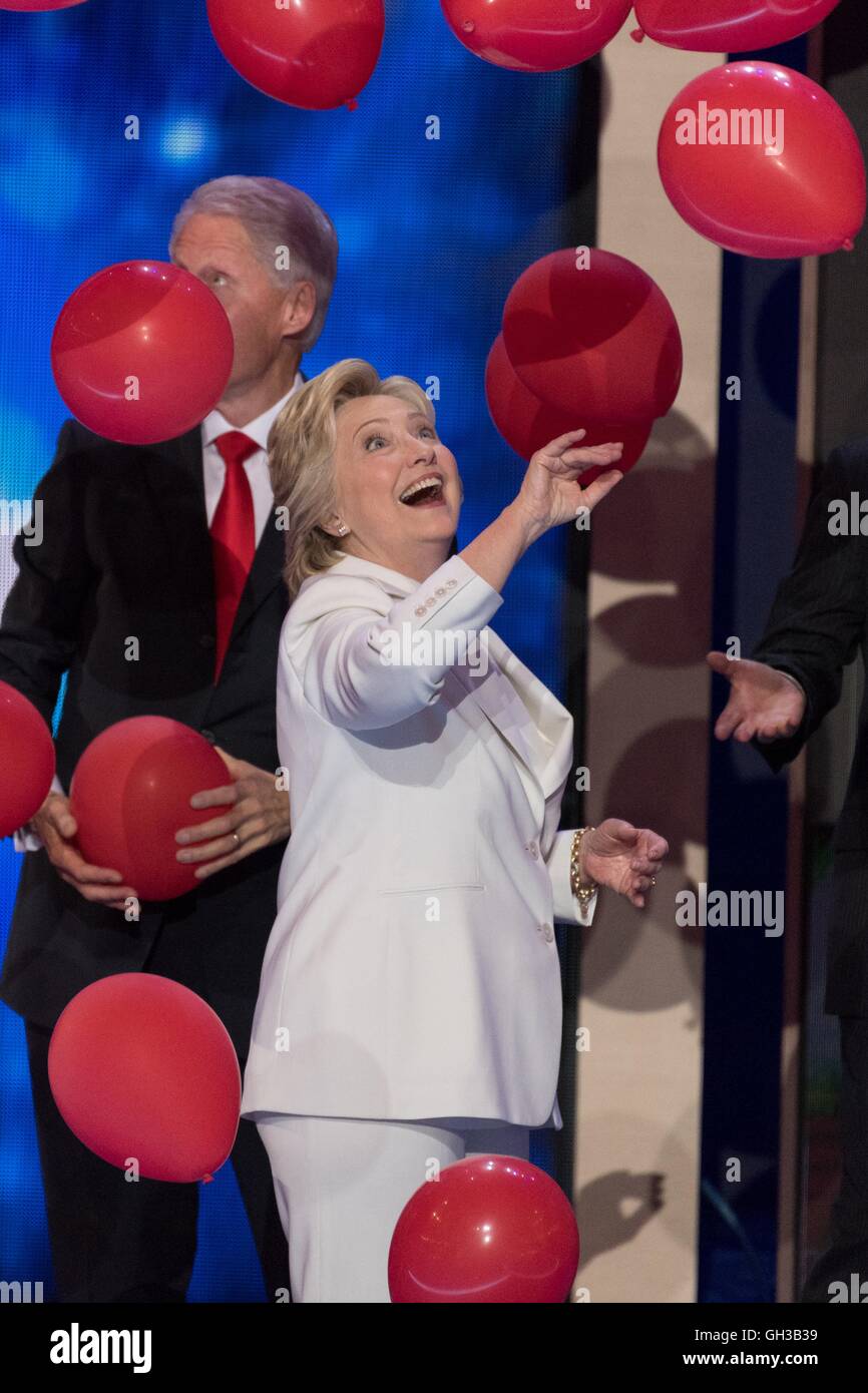 Hillary Clinton, husband and former President Bill Clinton during the ...