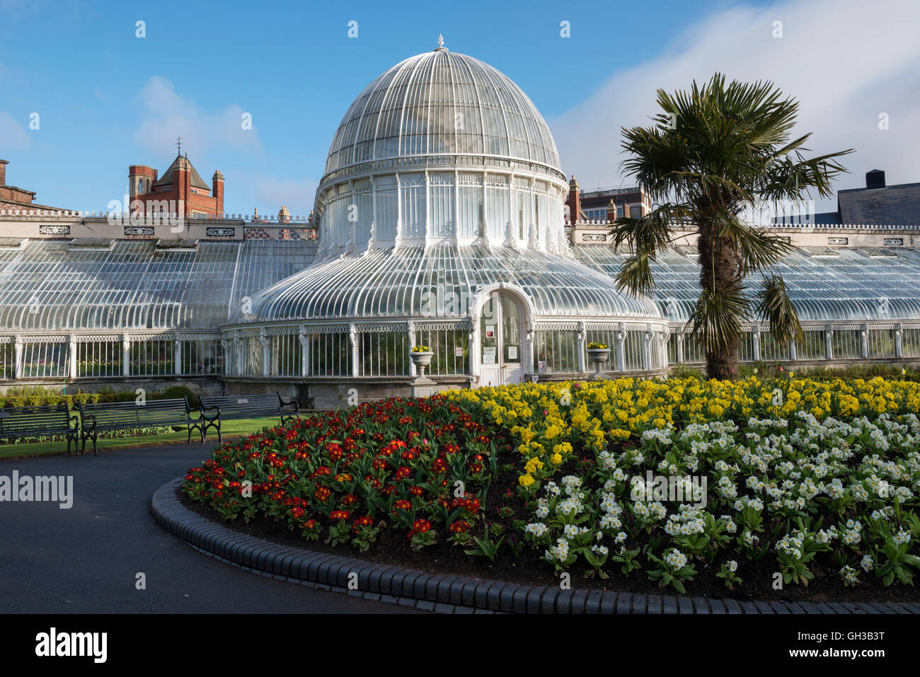 The Belfast Botanic Gardens in the Queens Quarter, Belfast Stock Photo ...