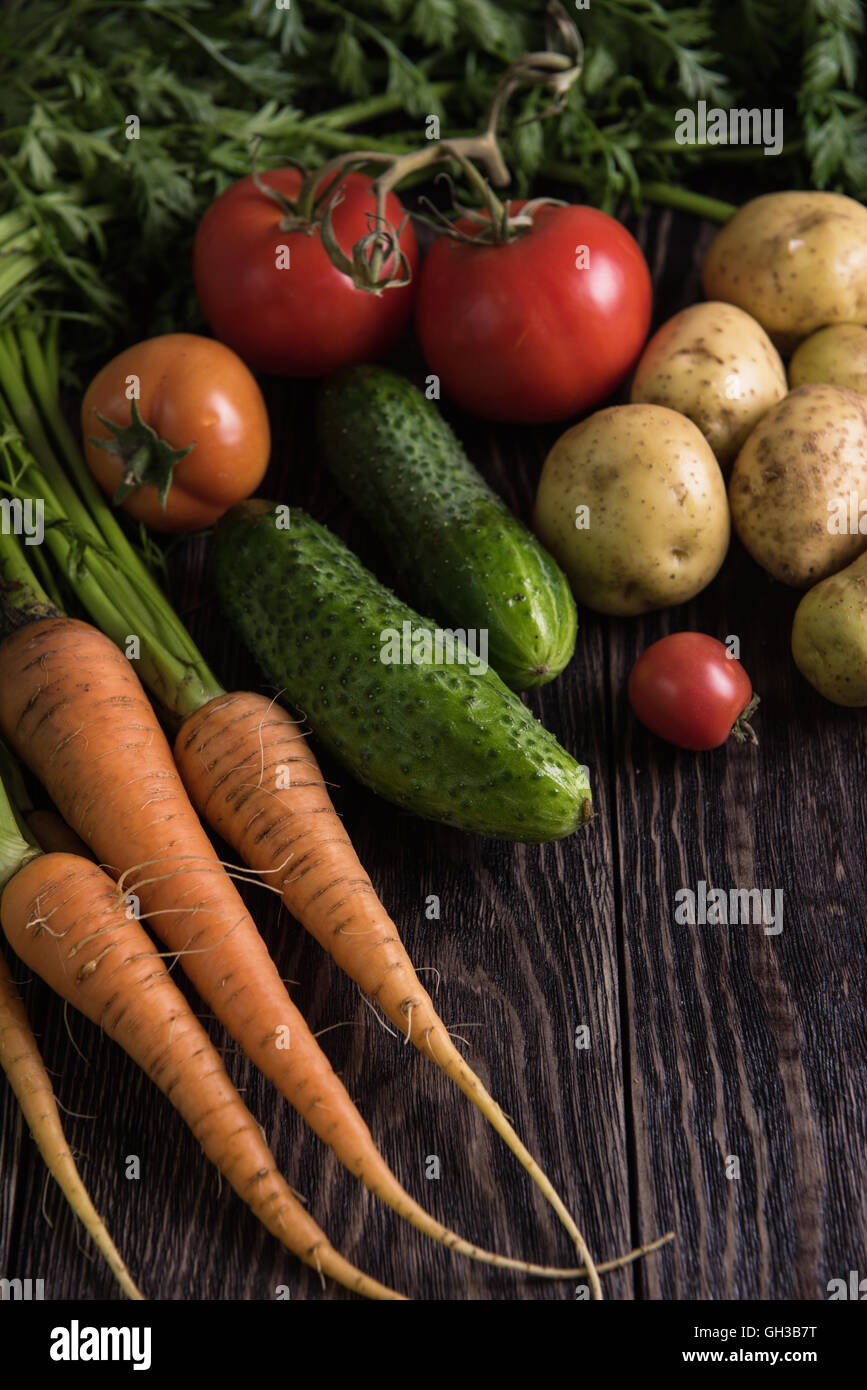 freshly grown raw vegetables Stock Photo - Alamy